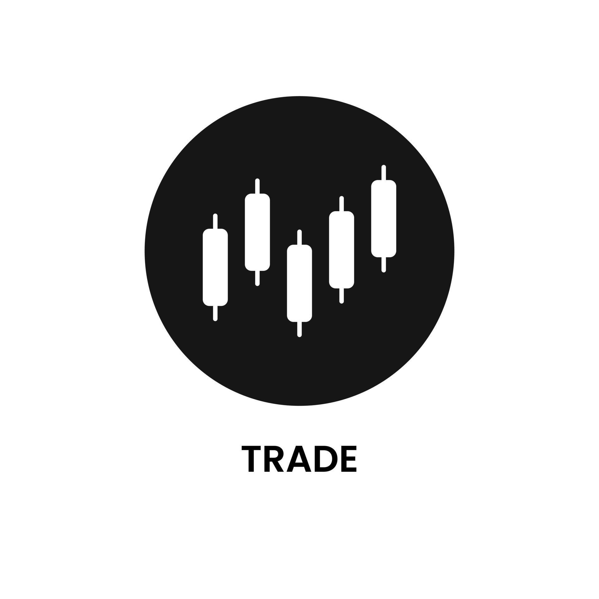 Trade stock trading icon sign symbol design vector 20301345 Vector Art at Vecteezy