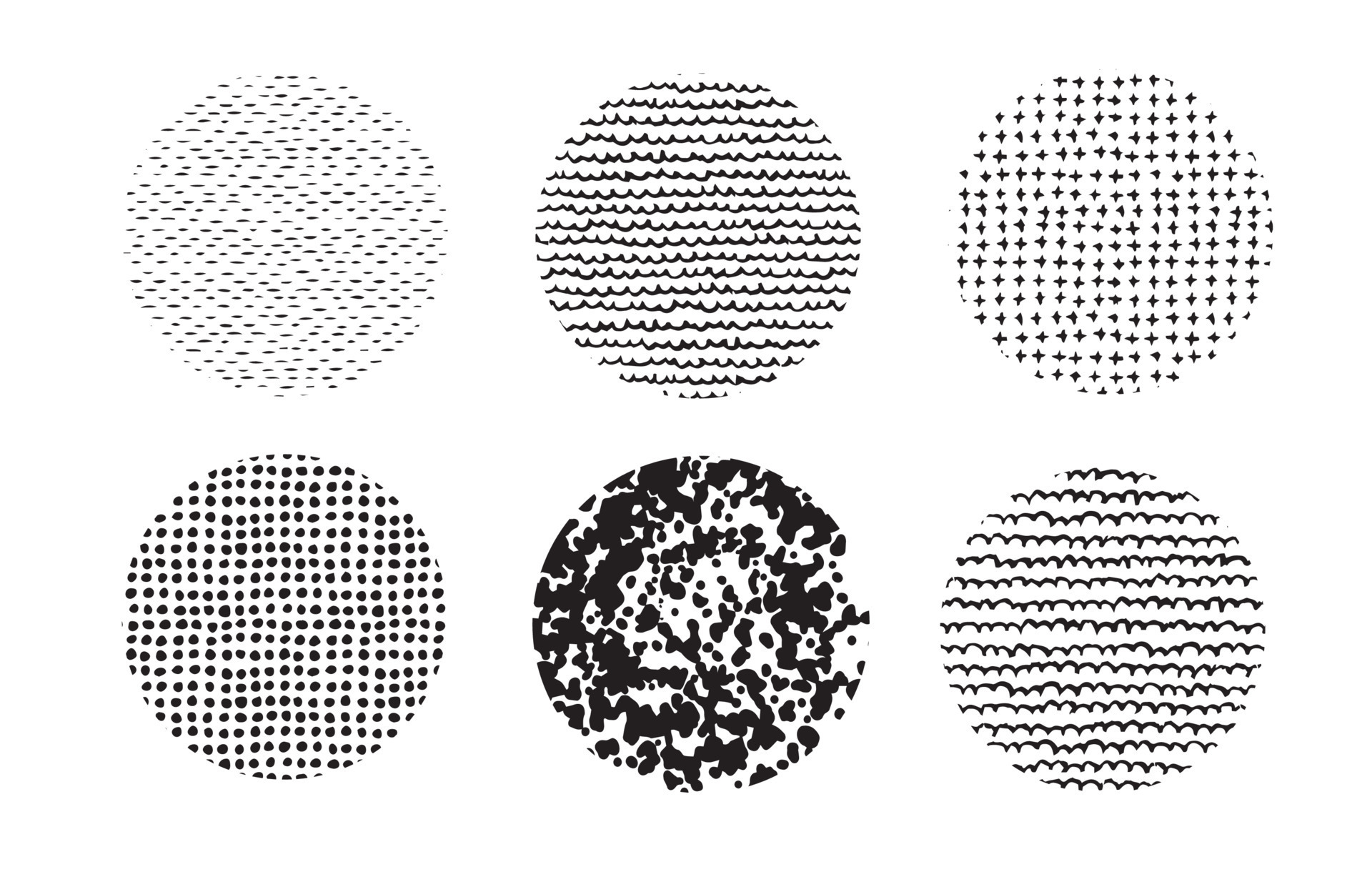 Vector collection of textures, brushes, graphics, design element ...