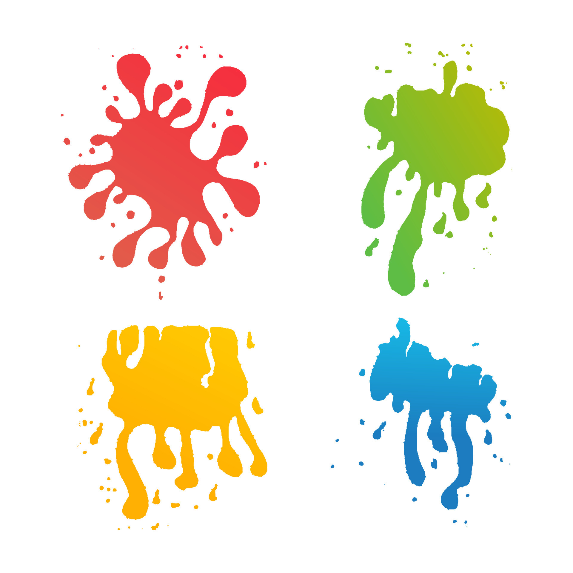 abstract color splash set collection 20301560 Vector Art at Vecteezy