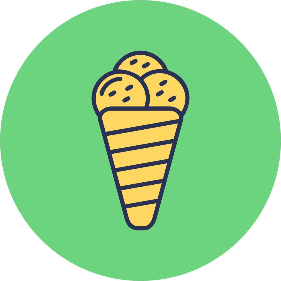 Ice Cream Cone Vector Icon 20302751 Vector Art At Vecteezy