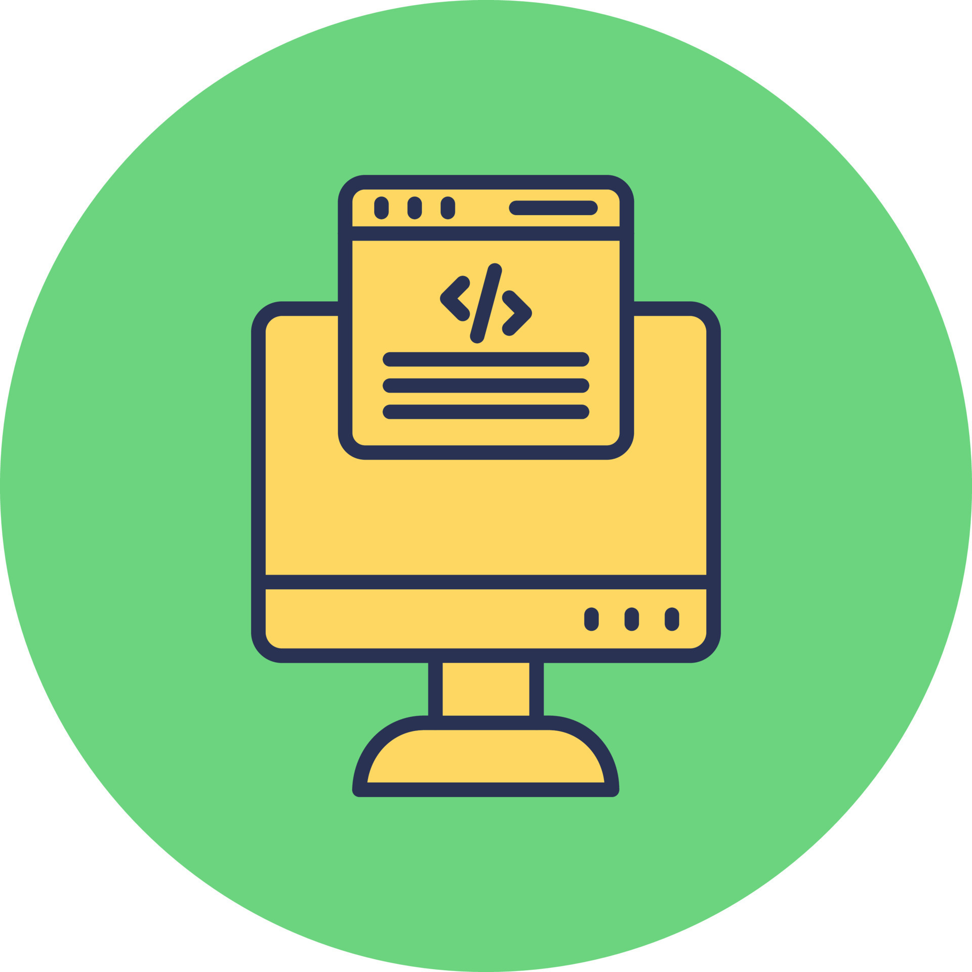 Web Programming Vector Icon 20305536 Vector Art At Vecteezy