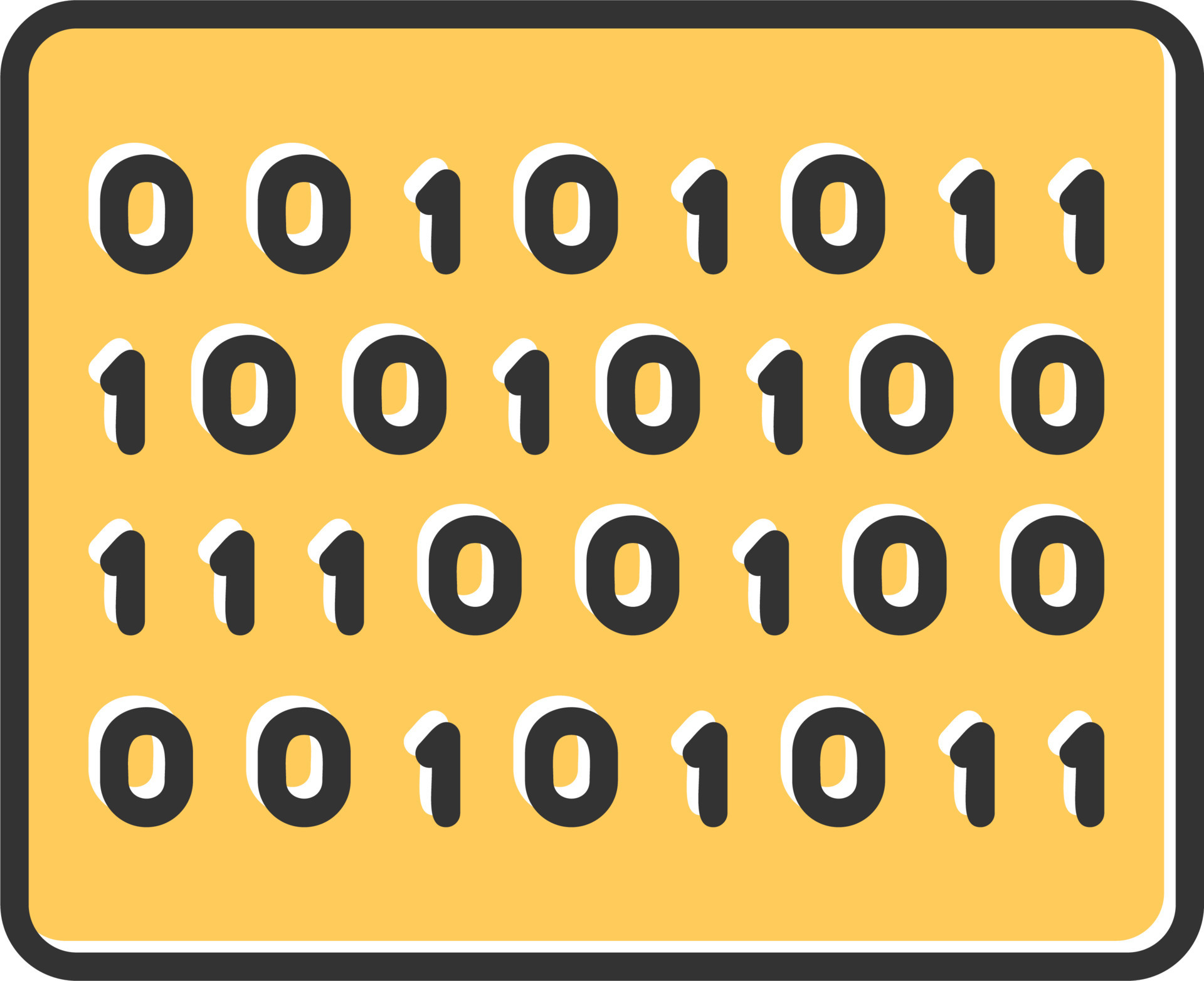Binary Code Vector Icon 20305960 Vector Art At Vecteezy