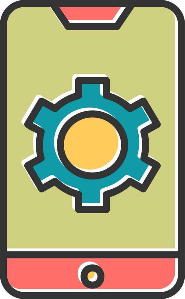 Mobile Settings Vector Icon 20305975 Vector Art at Vecteezy