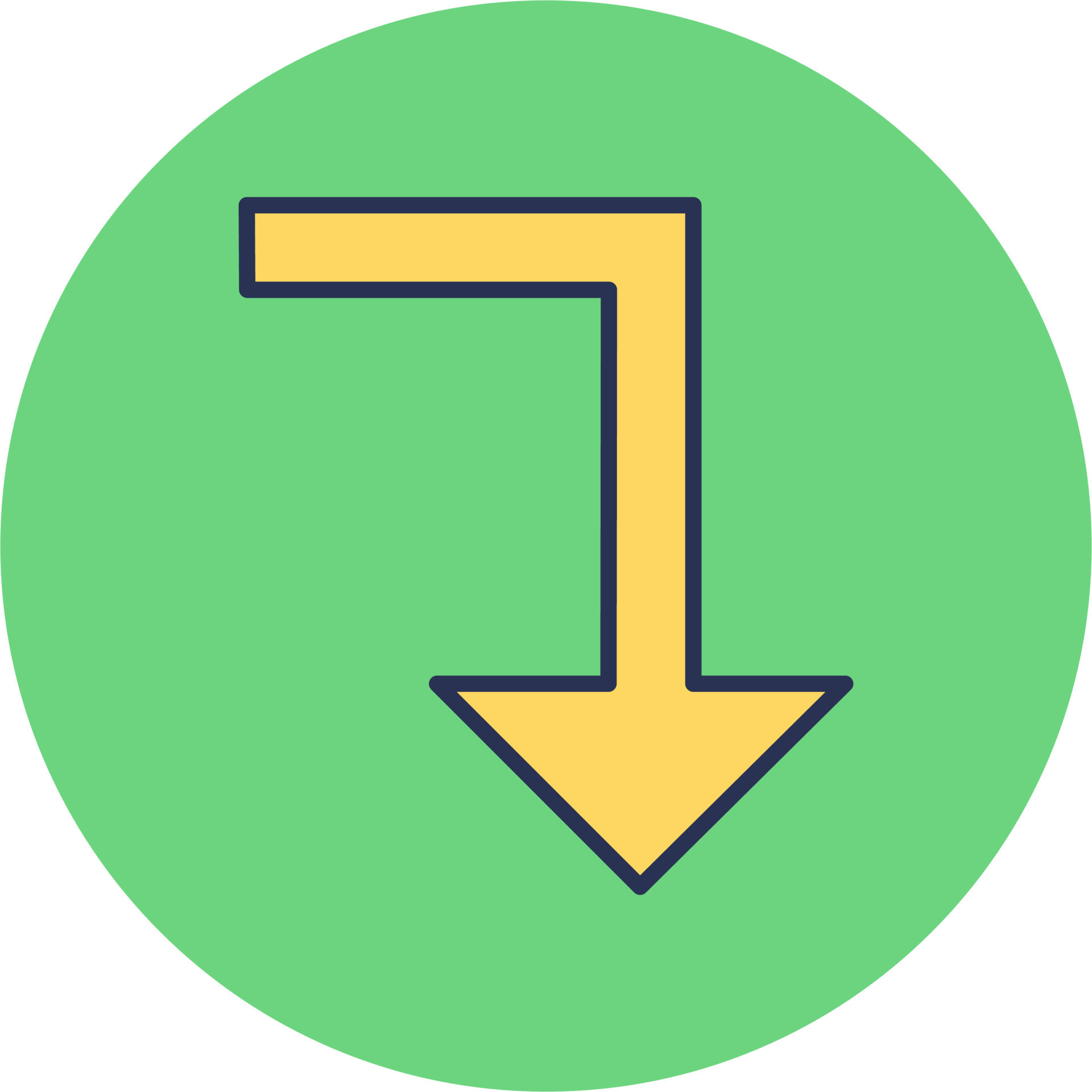 Turn Down Vector Icon 20310105 Vector Art at Vecteezy