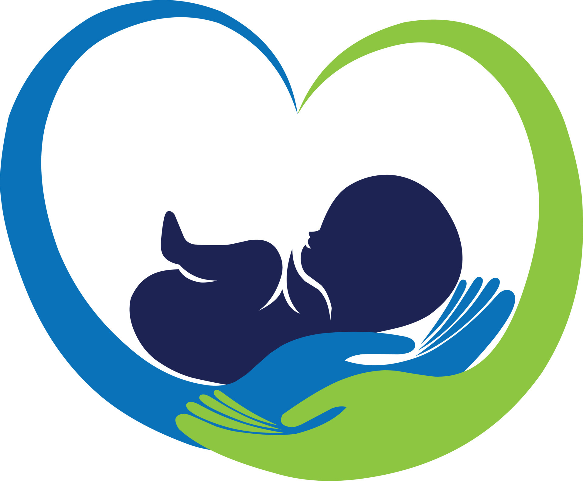 Vector logo illustration of a baby being held in both hands 20310219 Vector Art at Vecteezy