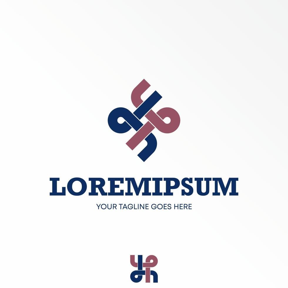 Simple and unique Line Square pattern image graphic icon logo design abstract concept vector ...