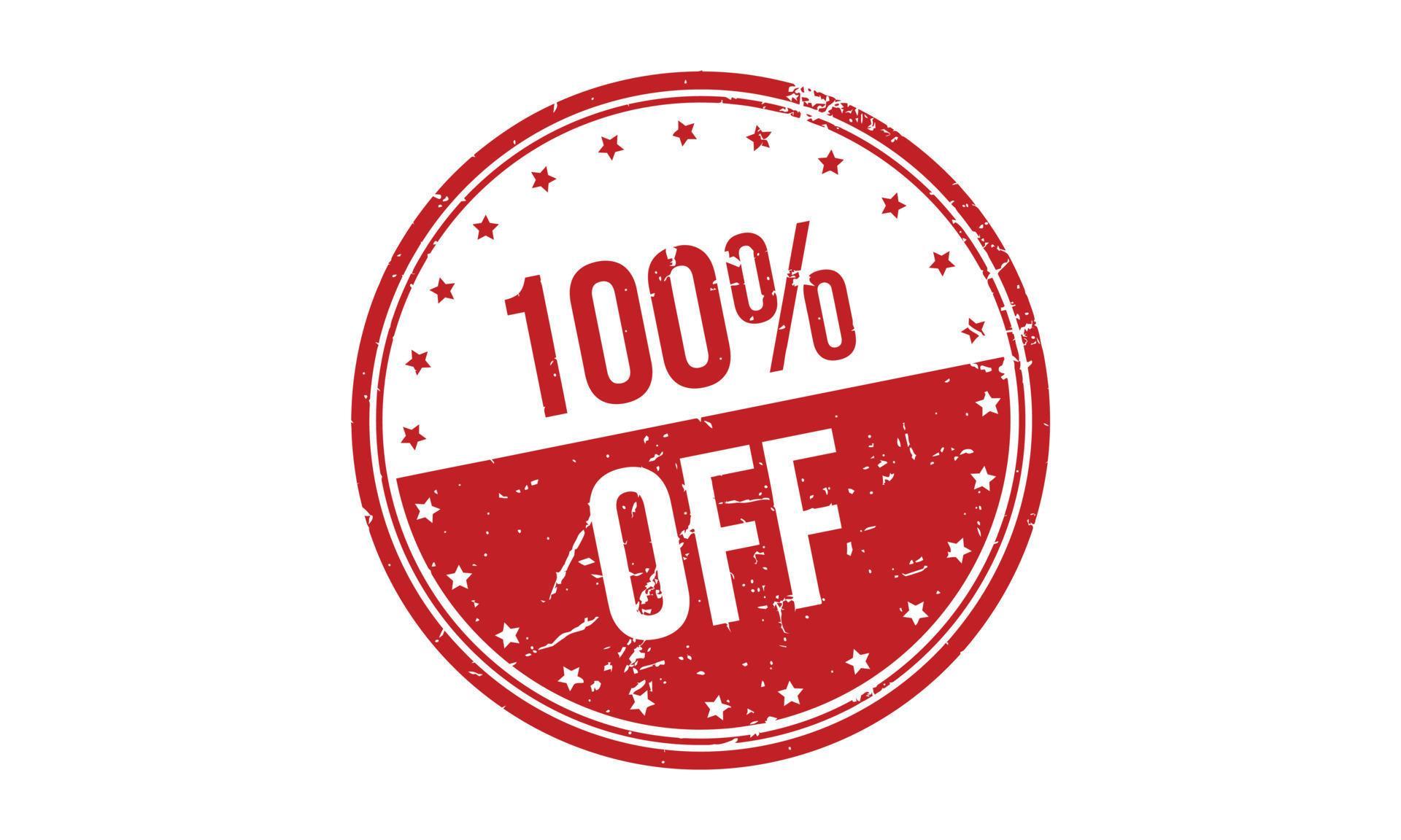 100 Percent Off Rubber Stamp. Red 100 Percent Off Rubber Grunge Stamp Seal Vector Illustration ...
