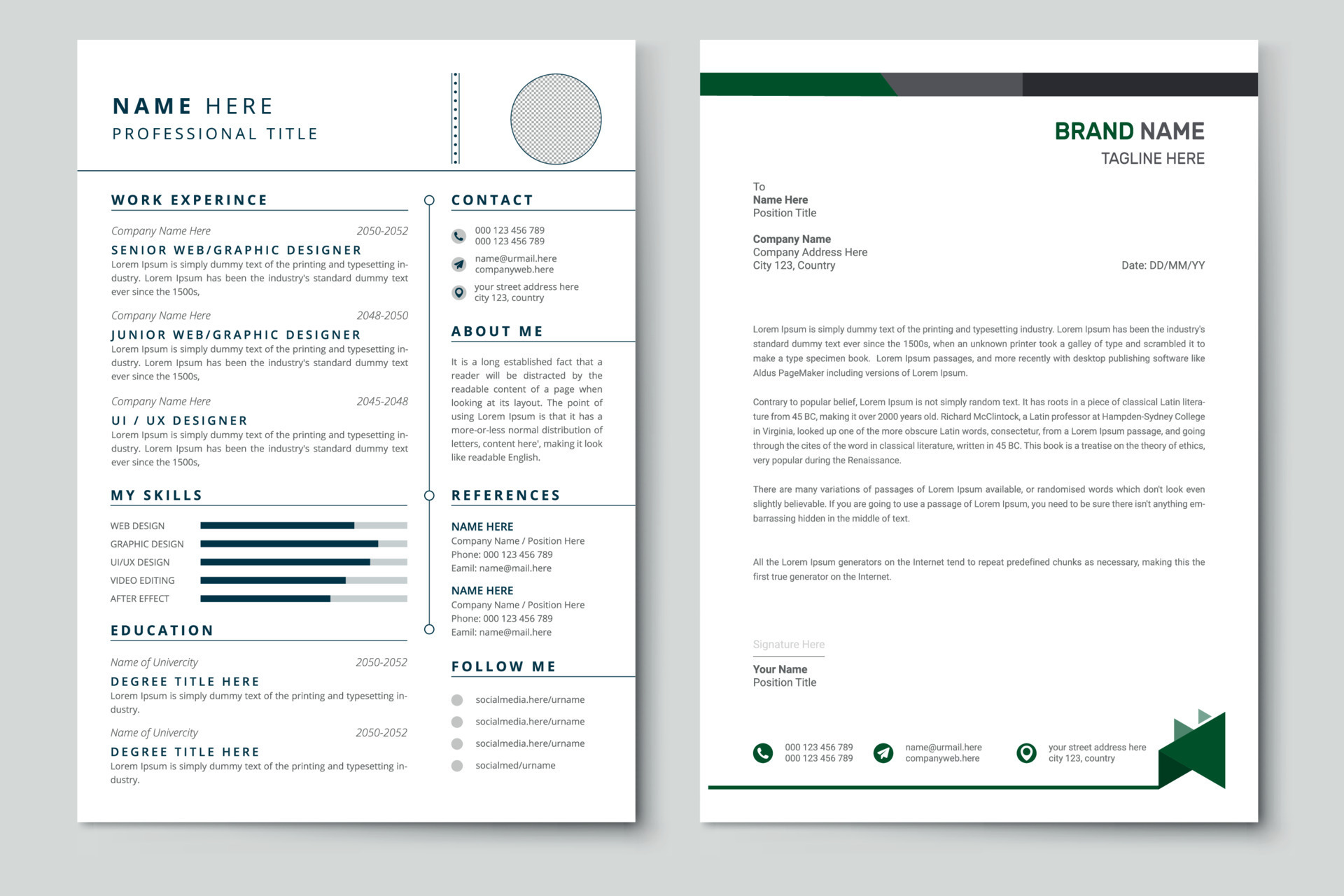 Minimalist resume or cv template 20312874 Vector Art at Vecteezy Minimalist resume or cv template 20312874 Vector Art at Vecteezy