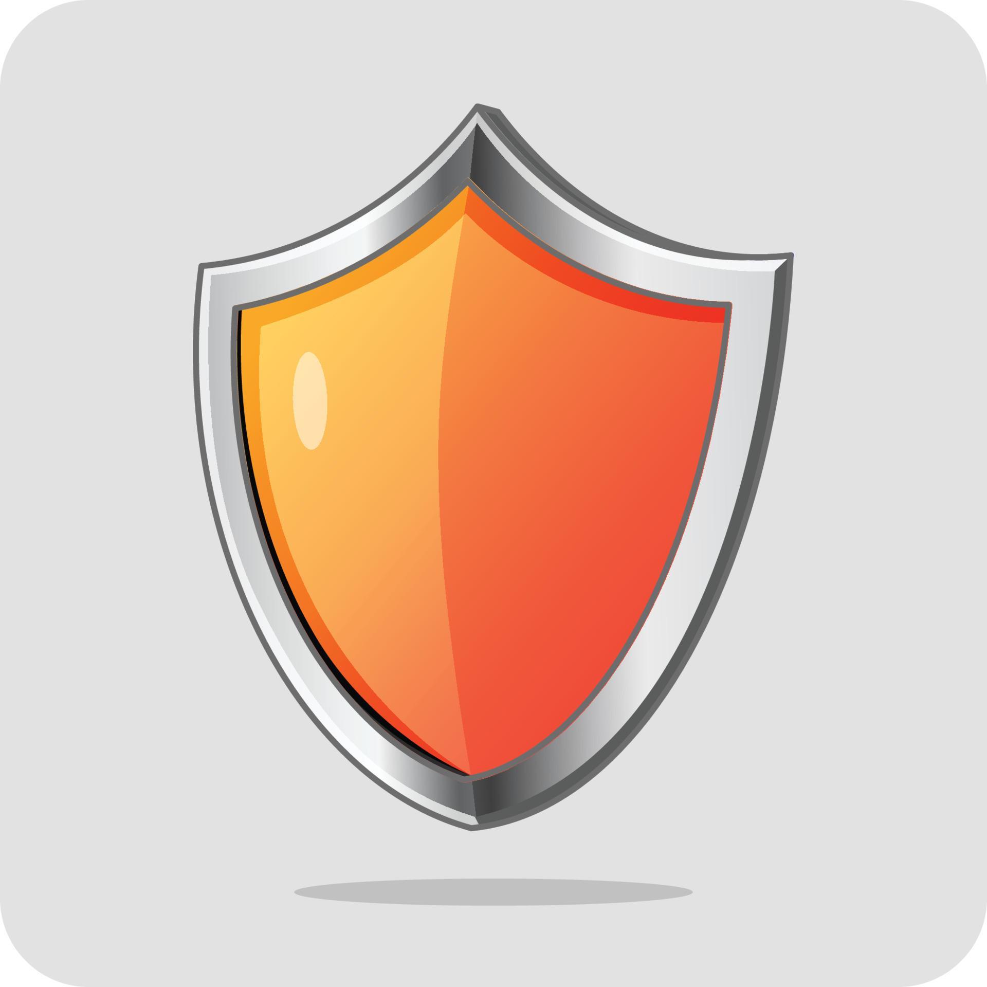 Orange Shield Protection 20313674 Vector Art at Vecteezy