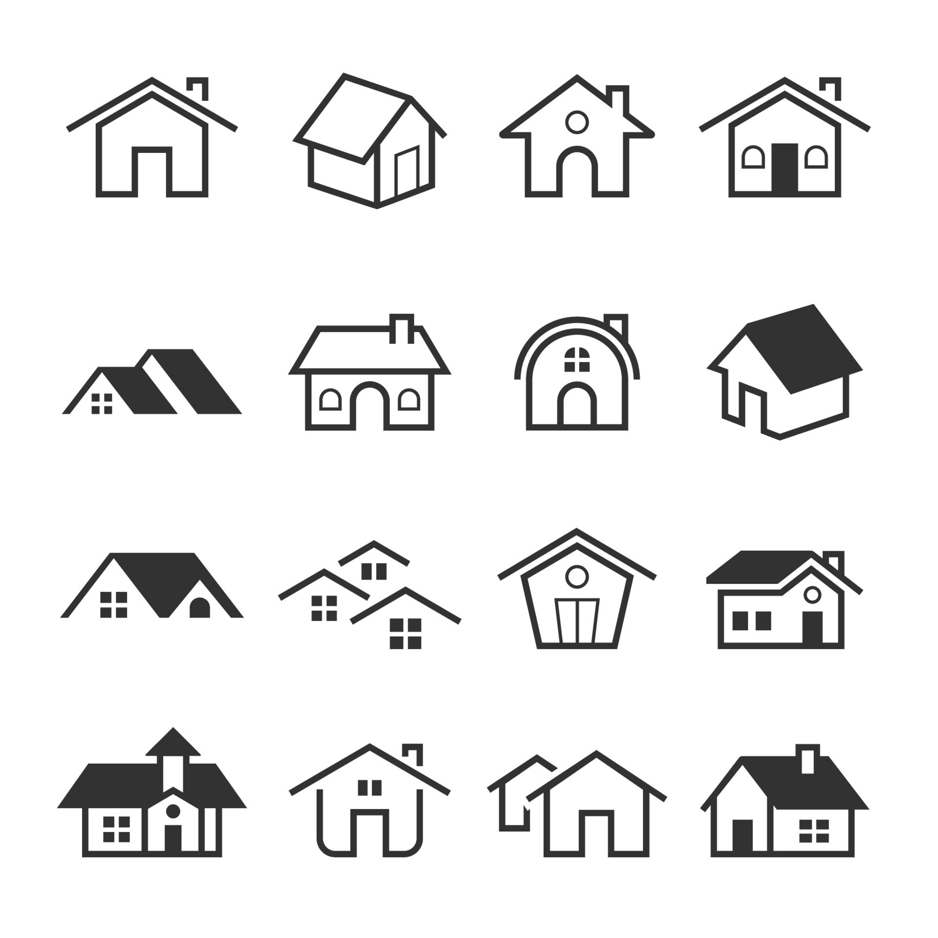 Home symbol icons 20313807 Vector Art at Vecteezy
