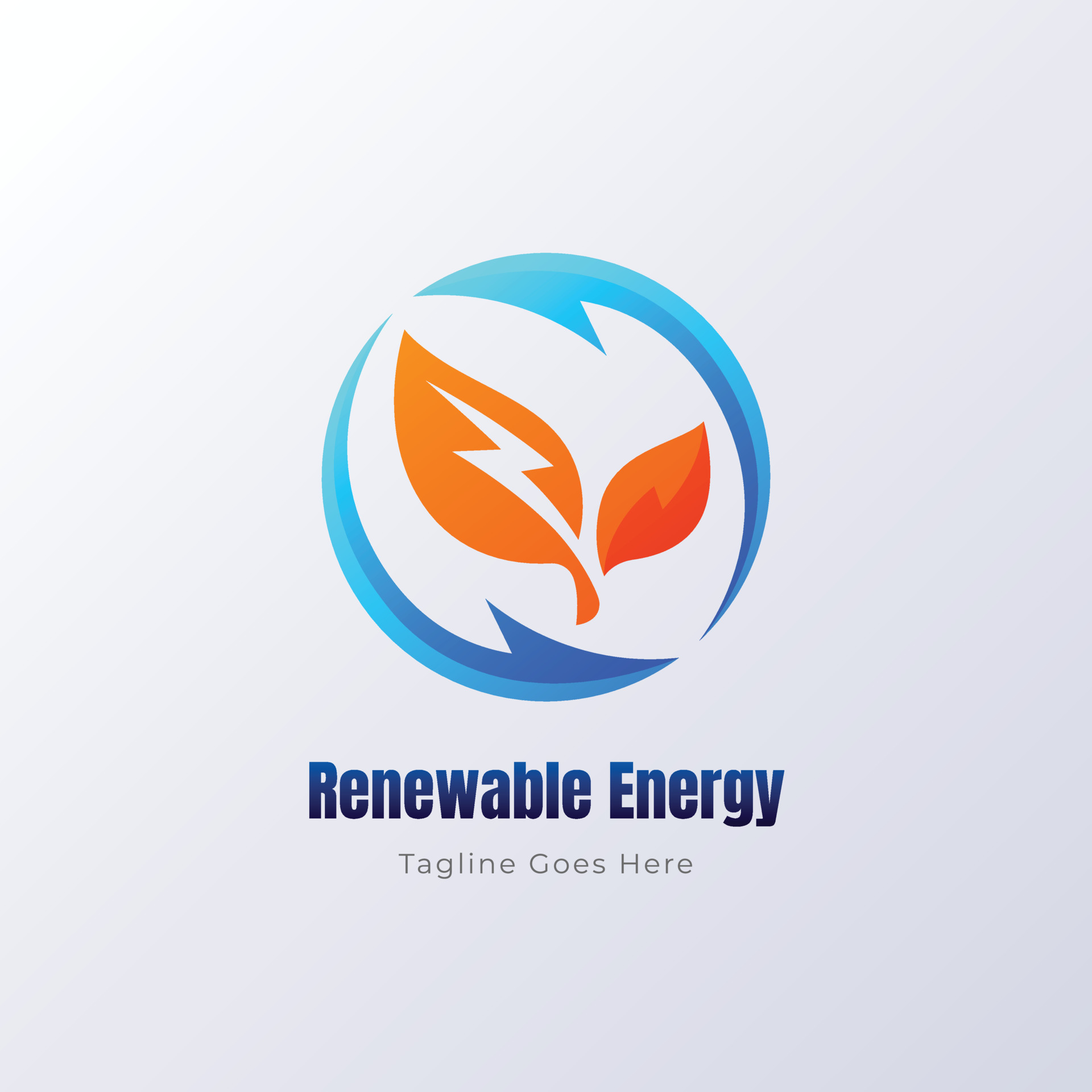 renewable energy logo template design 20313918 Vector Art at Vecteezy