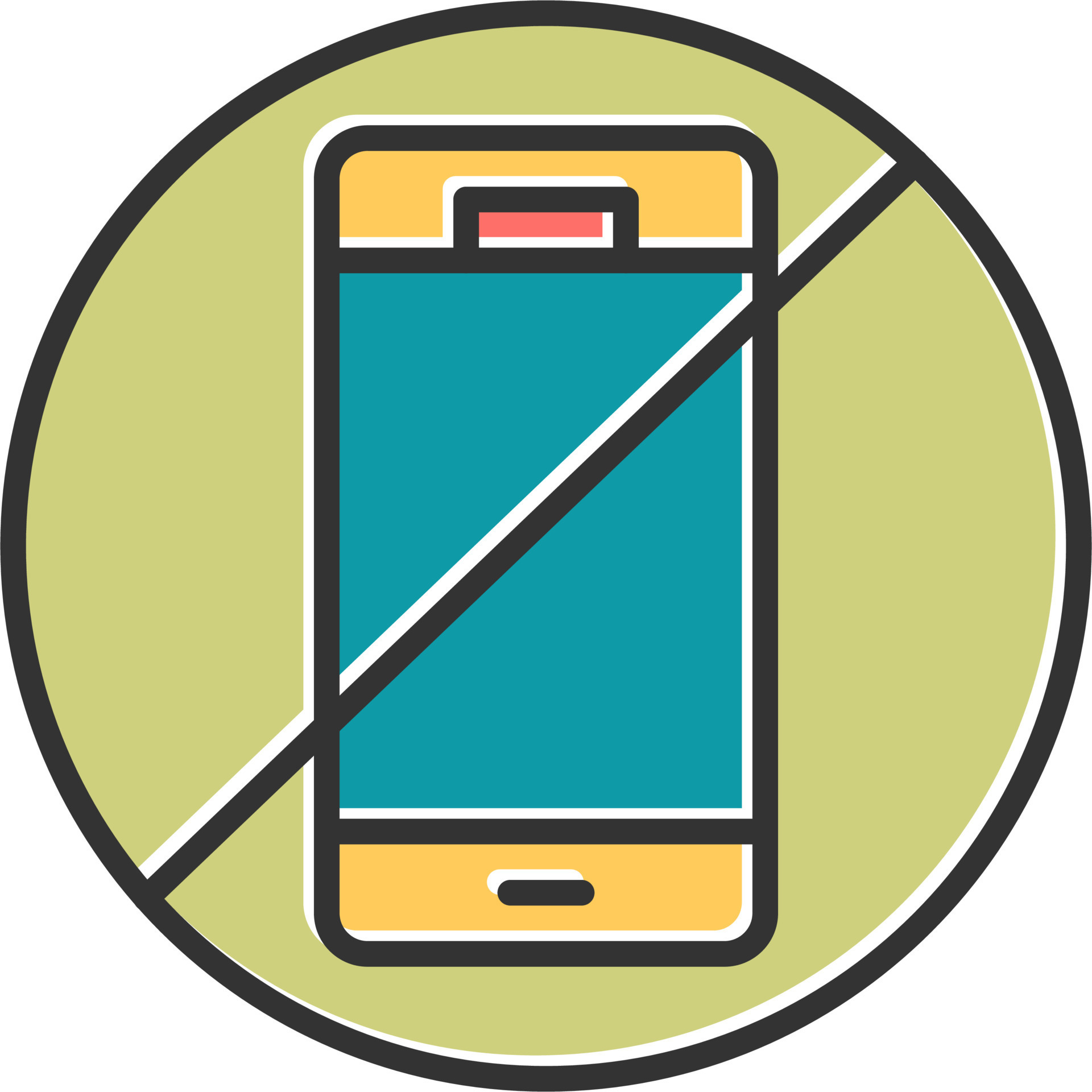 No Mobile Phone Vector Icon 20317315 Vector Art at Vecteezy