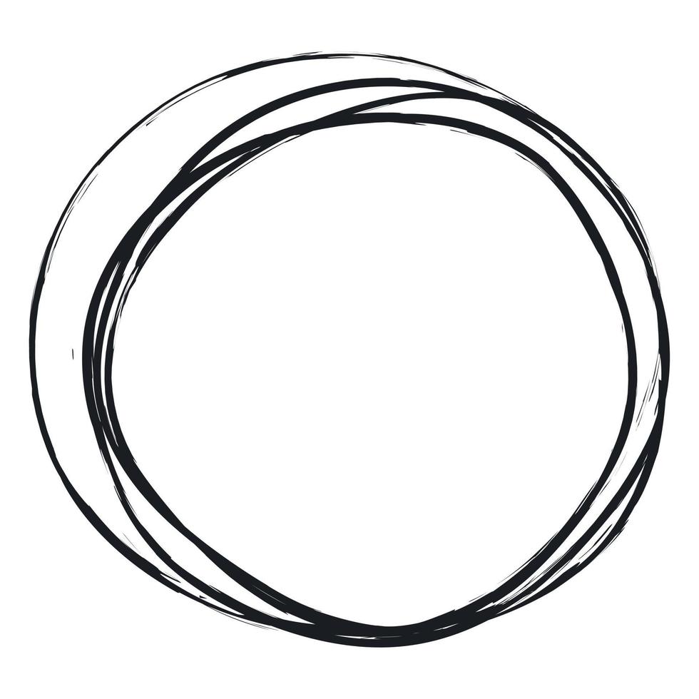 Thin Circle Scribble 20318671 Vector Art at Vecteezy