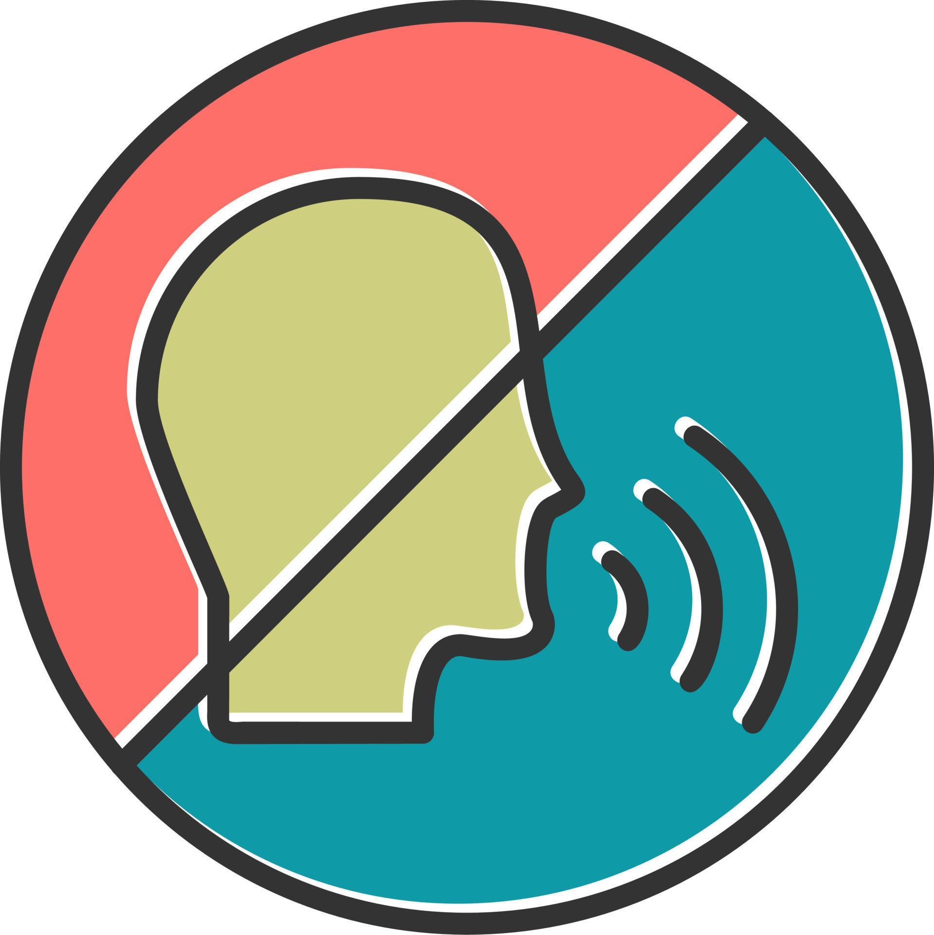 No Talking Vector Icon 20318700 Vector Art at Vecteezy