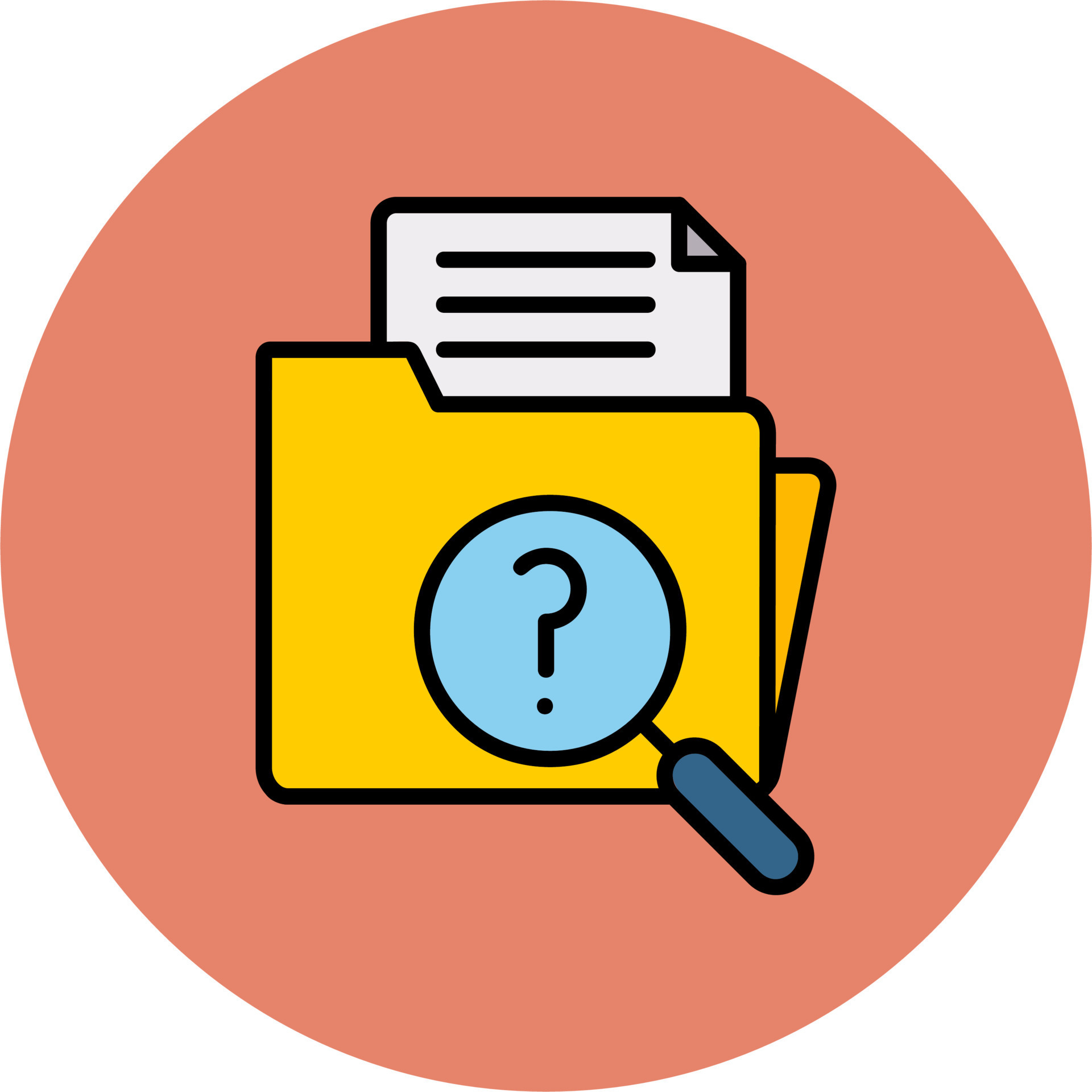 Case file Vector Icon 20319693 Vector Art at Vecteezy