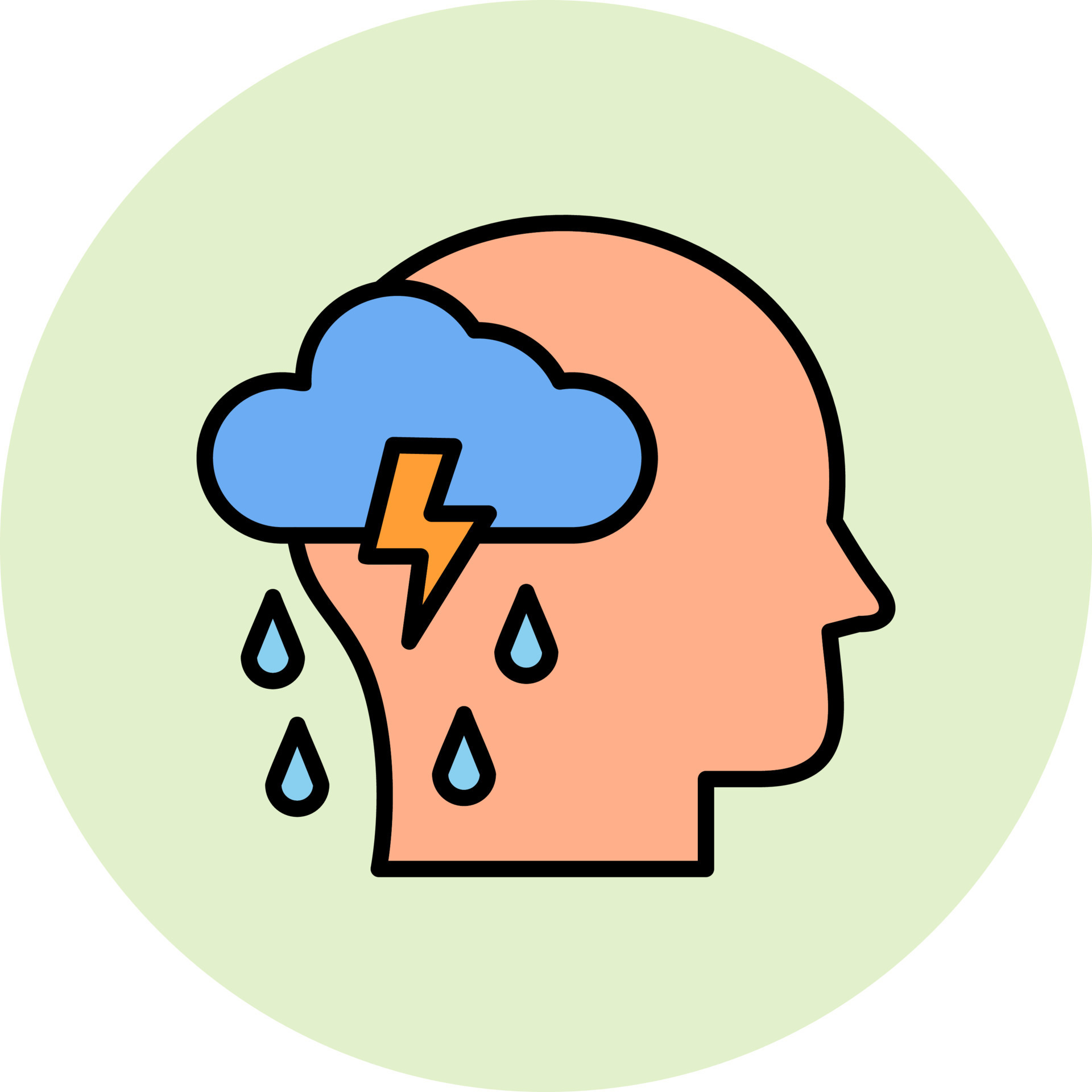 Depression Vector Icon 20320361 Vector Art at Vecteezy