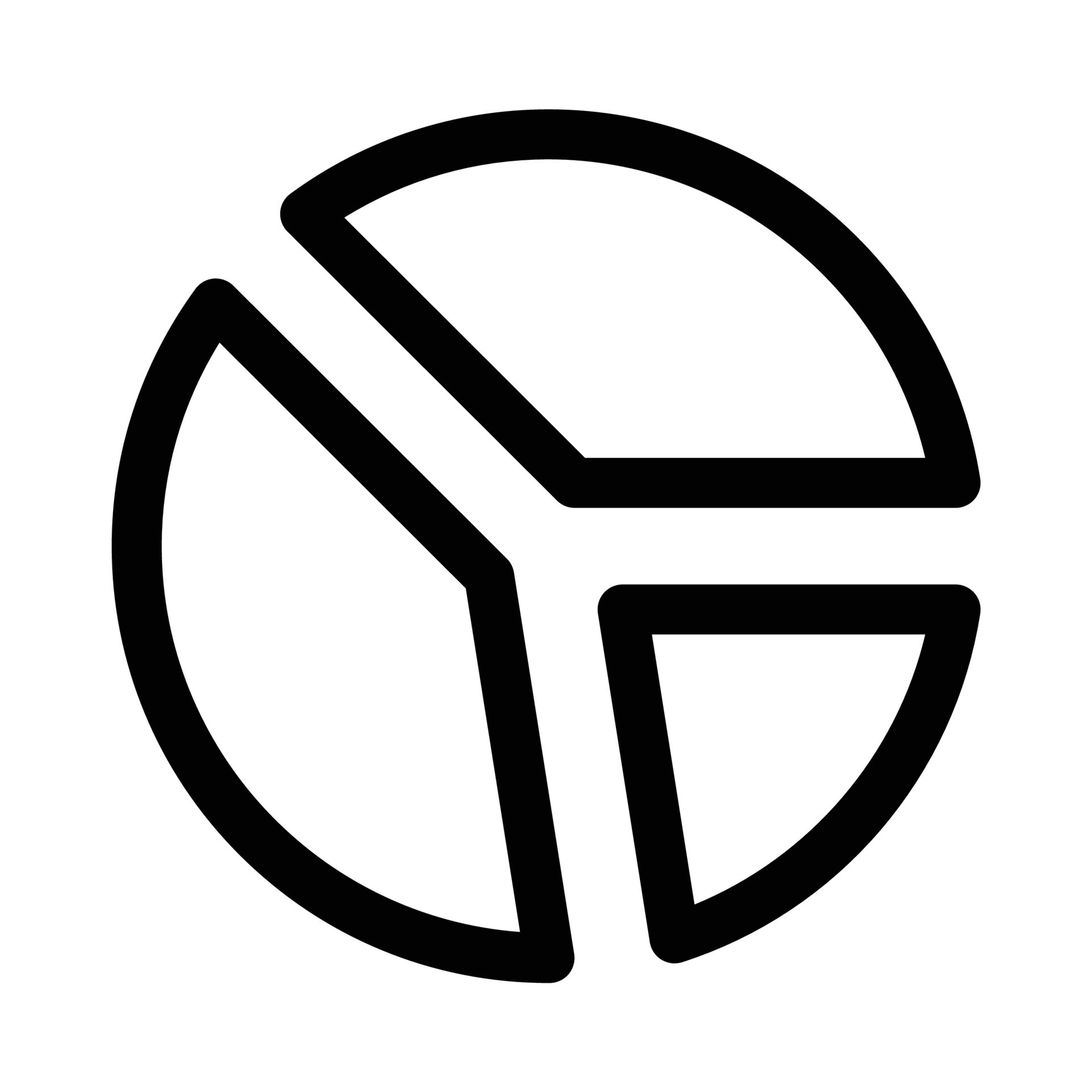 Pie chart icon to visually display data distribution 20321294 Vector ...