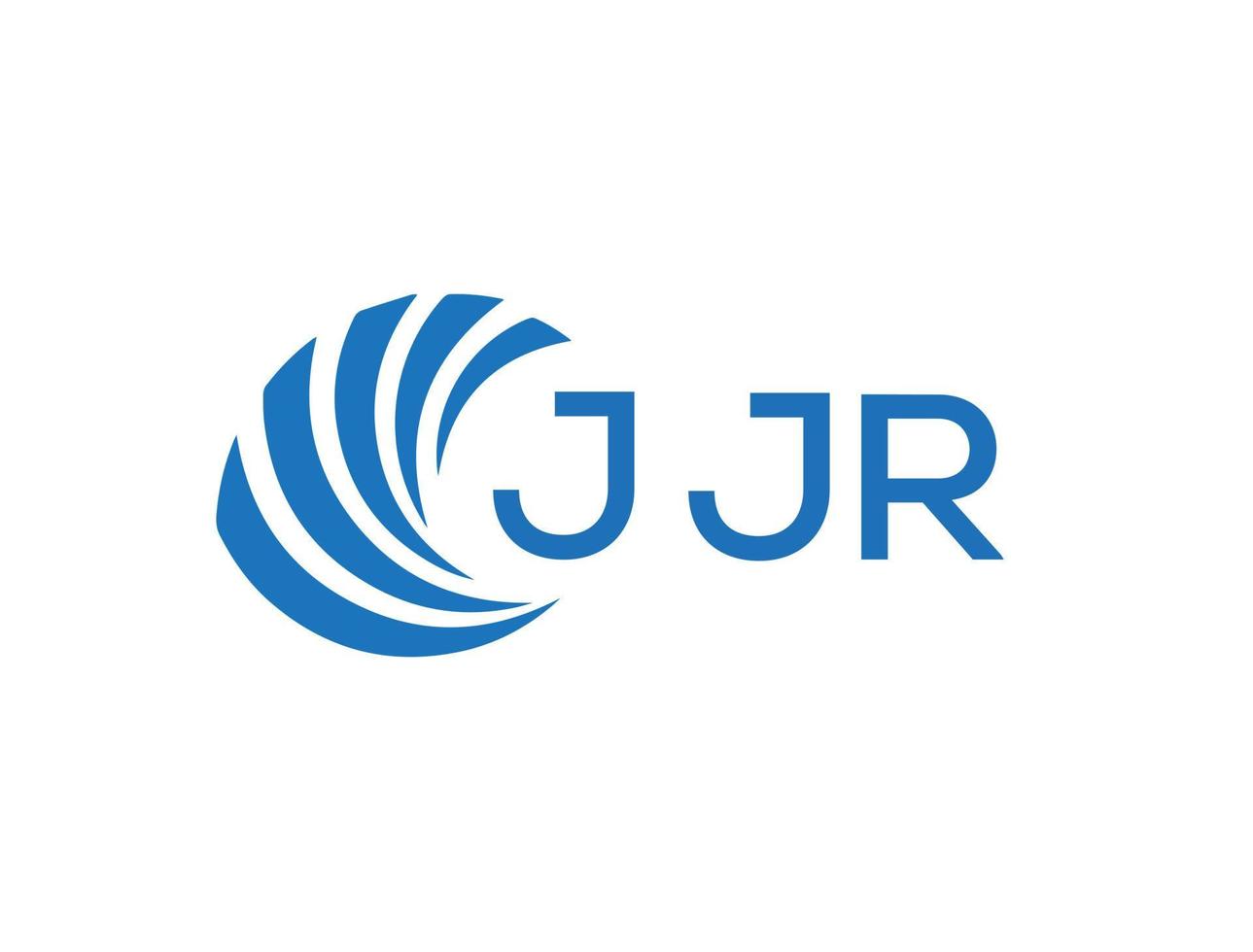 JJR abstract business growth logo design on white background. JJR ...