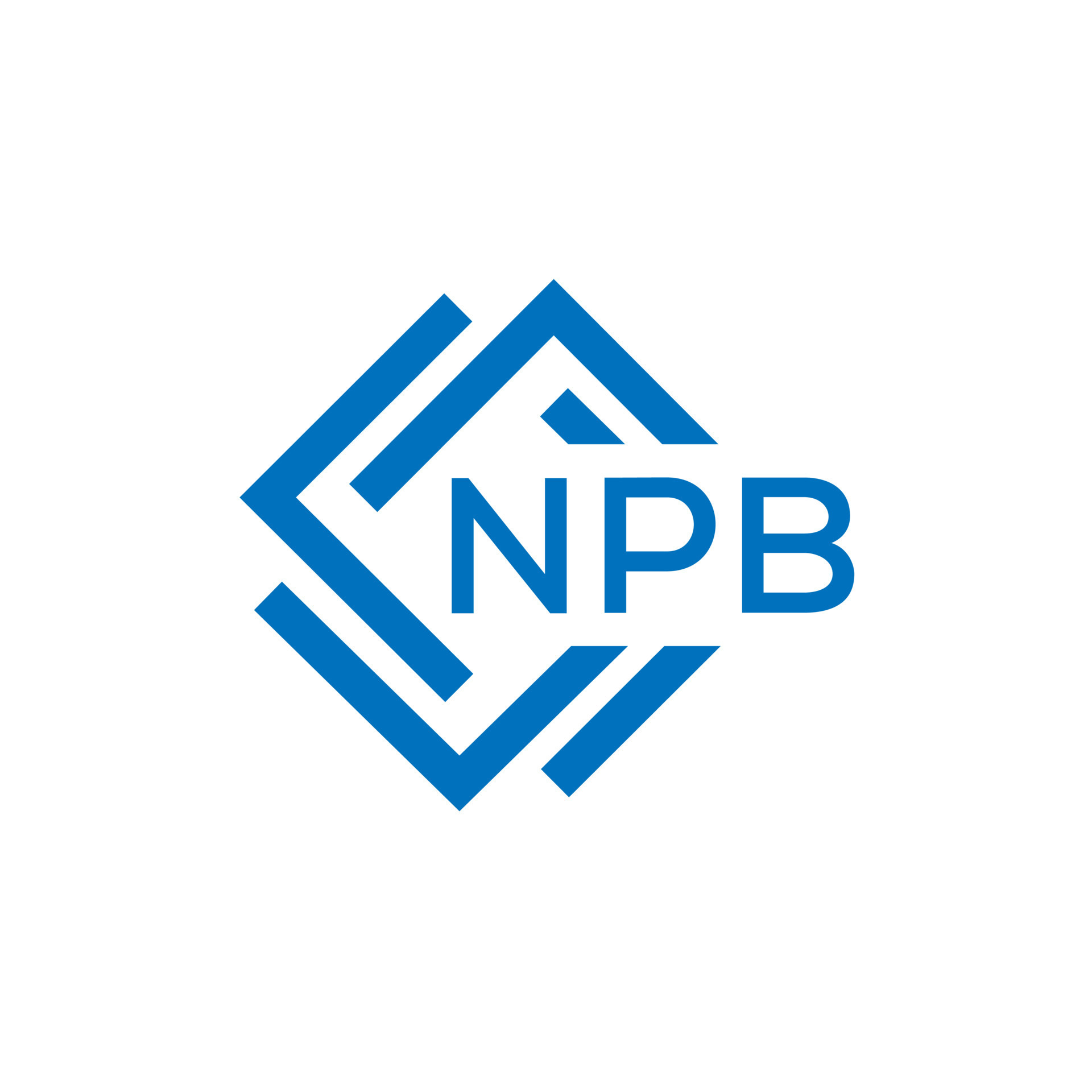npb creativo circulo letra logo concepto. npb letra diseño.npb letra logo diseño en blanco ...