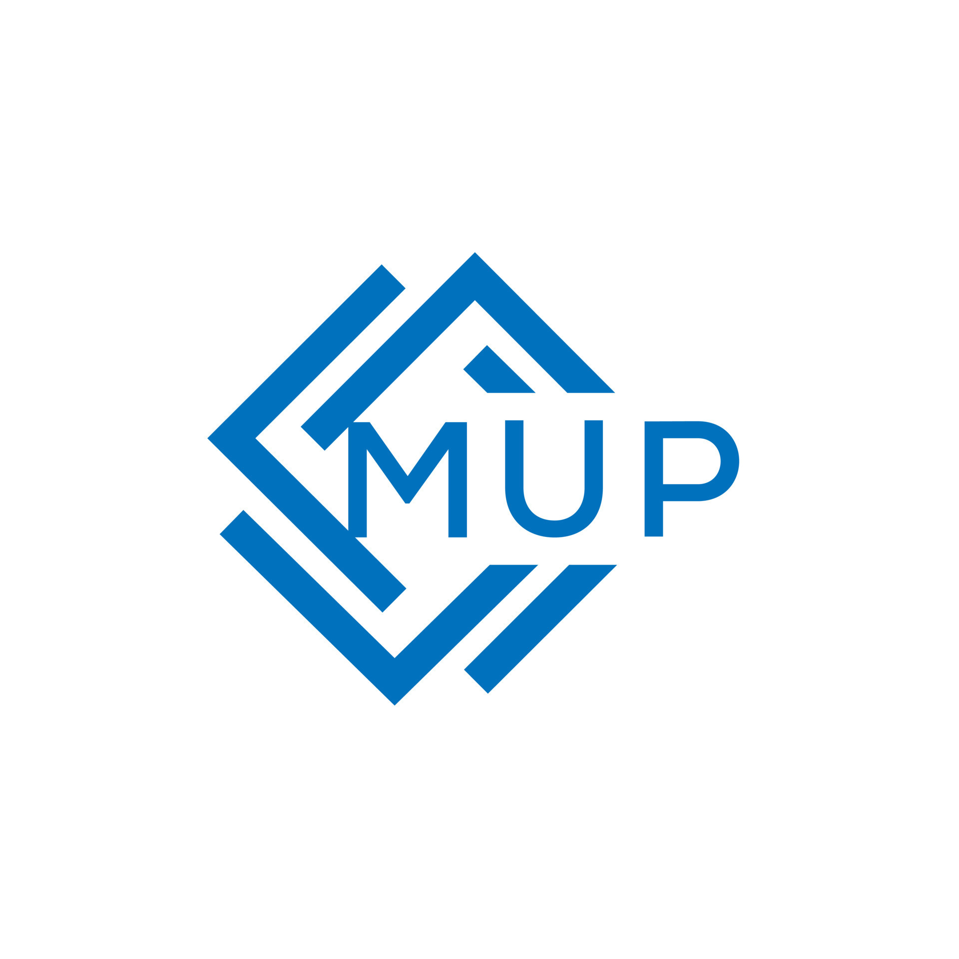 MUP letter logo design on white background. MUP creative circle letter logo concept. MUP letter ...