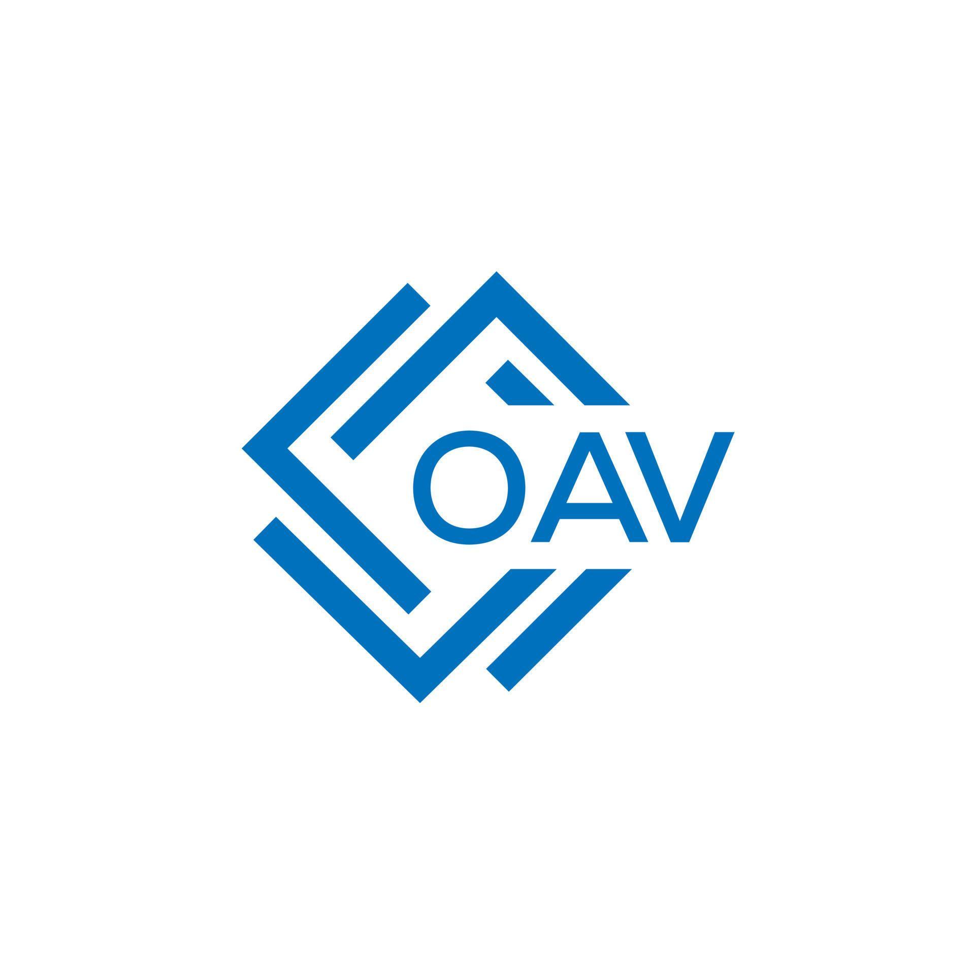 Oav Letter Logo Design On White Background Oav Creative Circle Letter Logo Concept Oav Letter