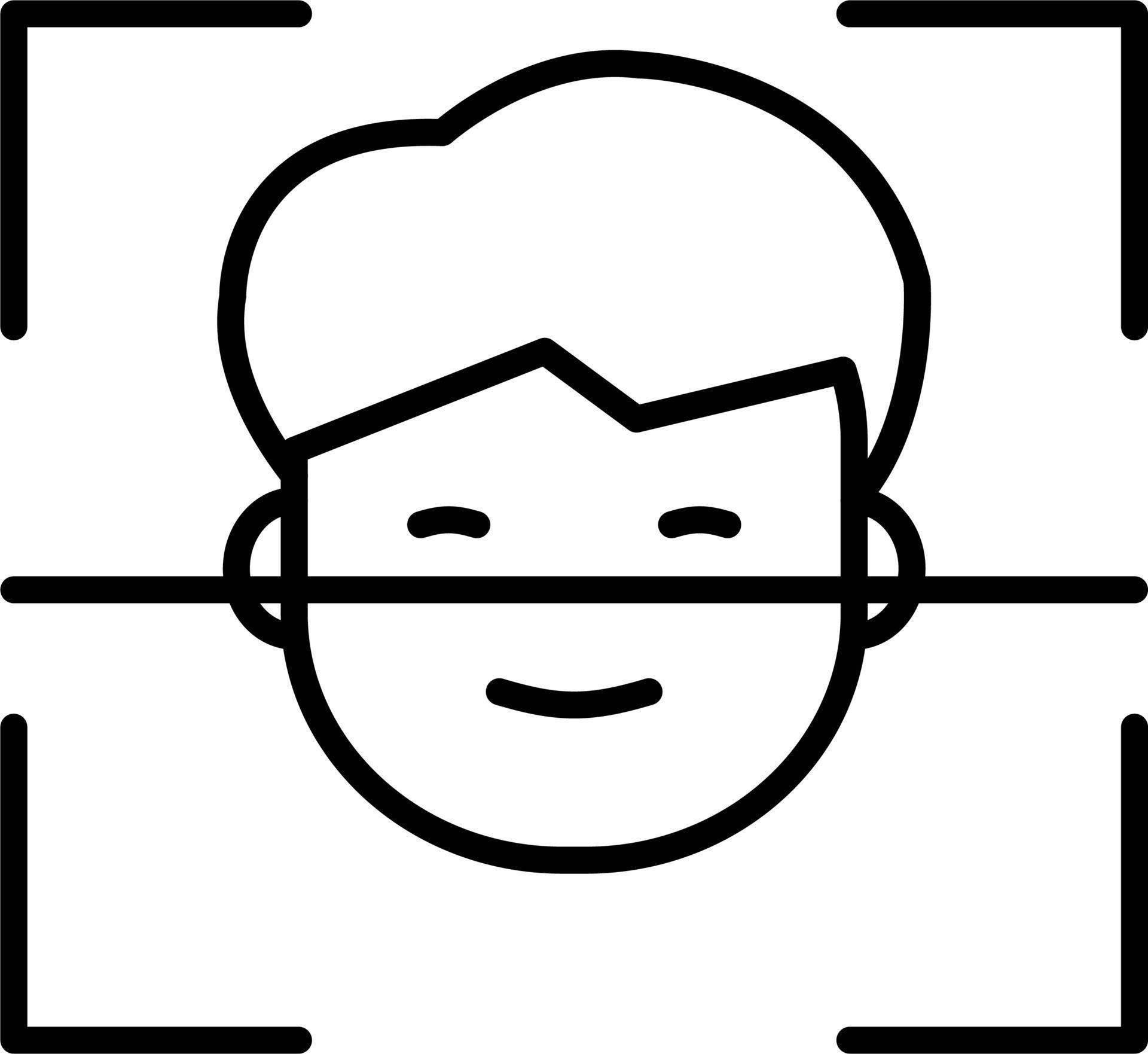 Facial Recognition Vector Icon 20325879 Vector Art At Vecteezy