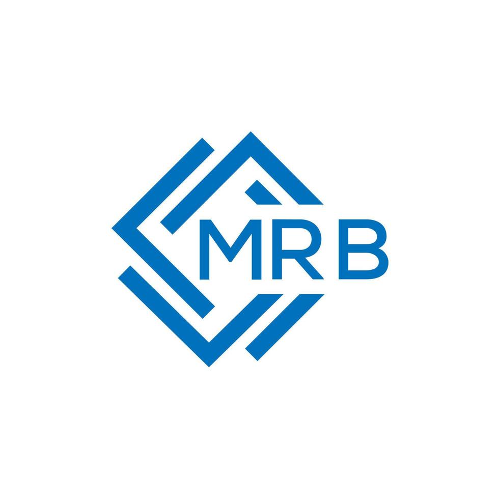 MRB letter logo design on white background. MRB creative circle letter logo concept. MRB letter ...