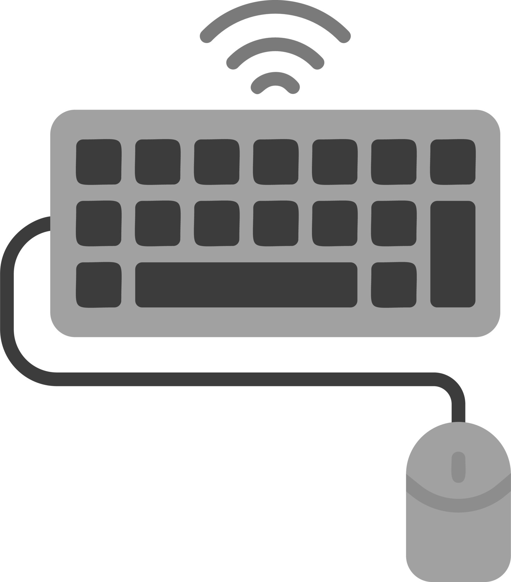 Keyboard And Mouse Vector Icon 20327253 Vector Art At Vecteezy