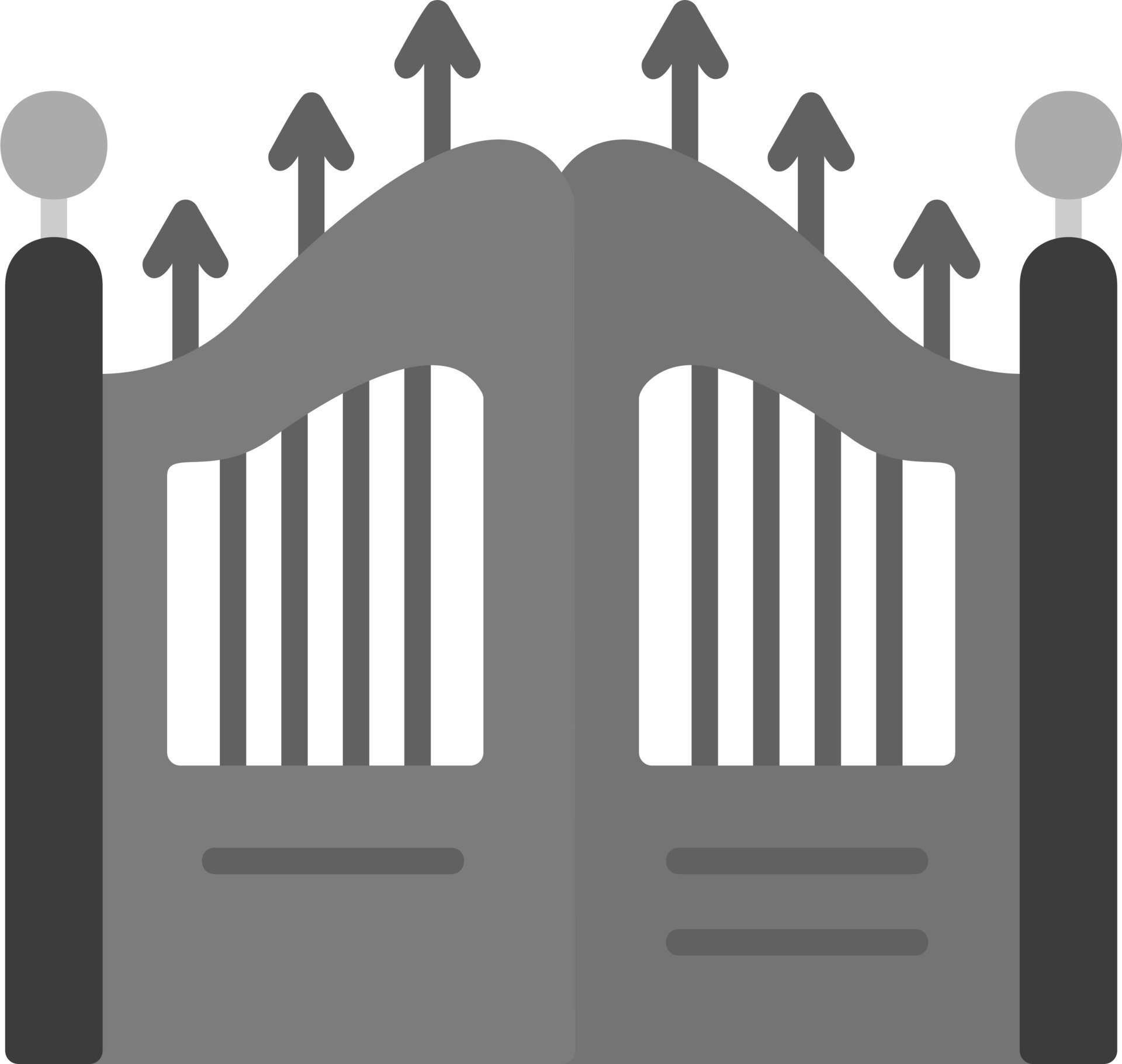 Gate Vector Icon 20329876 Vector Art at Vecteezy