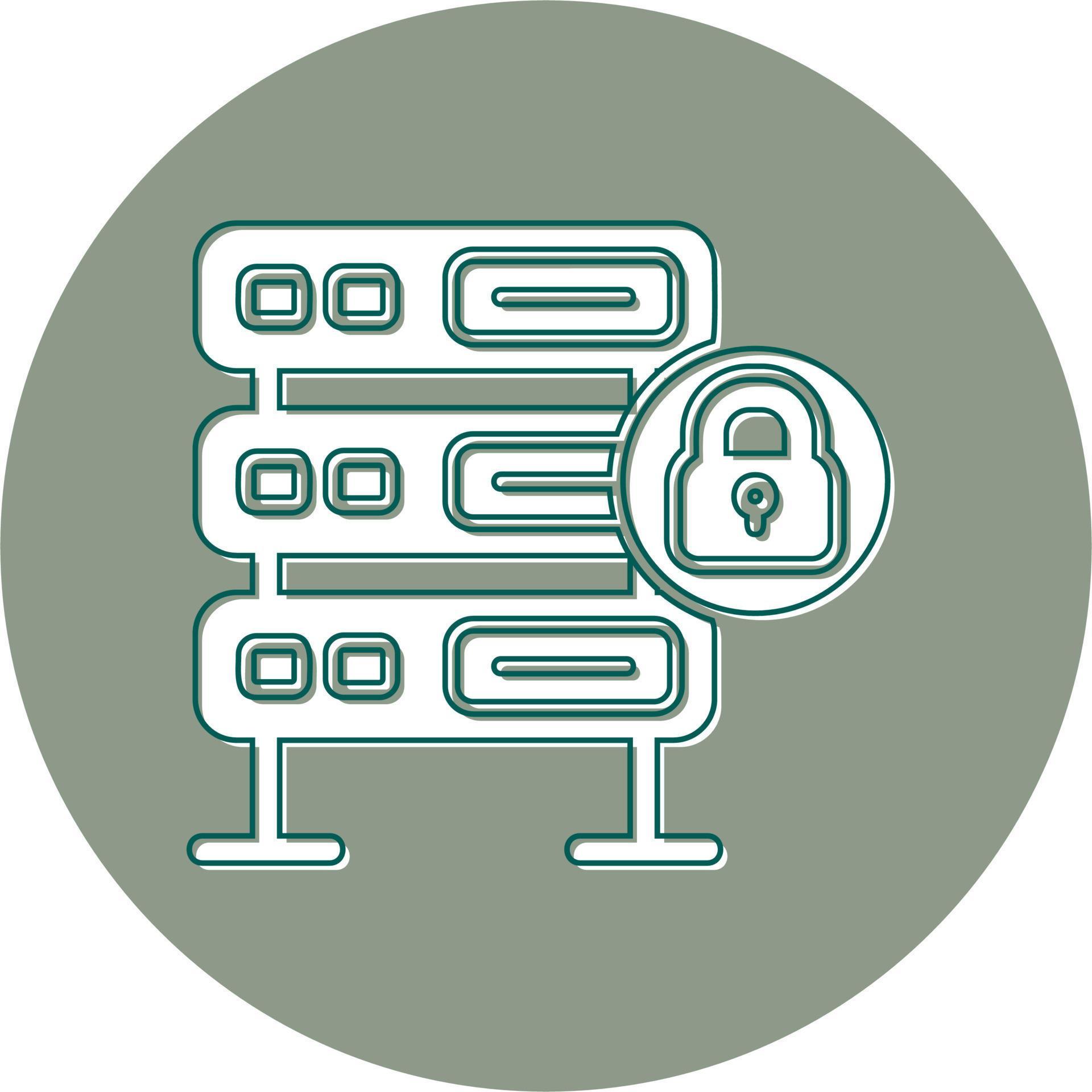 Server Encrypted Vector Icon 20330485 Vector Art at Vecteezy