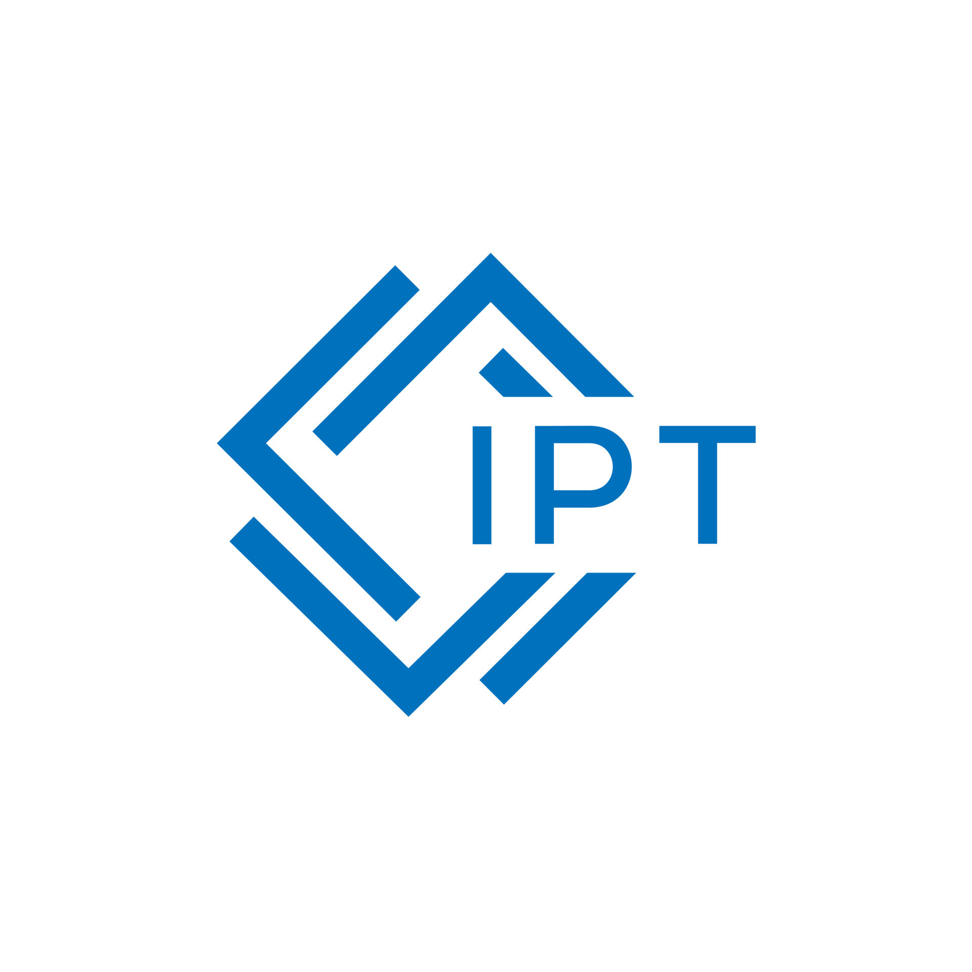 IPT letter logo design on white background. IPT creative circle letter logo concept. IPT letter ...