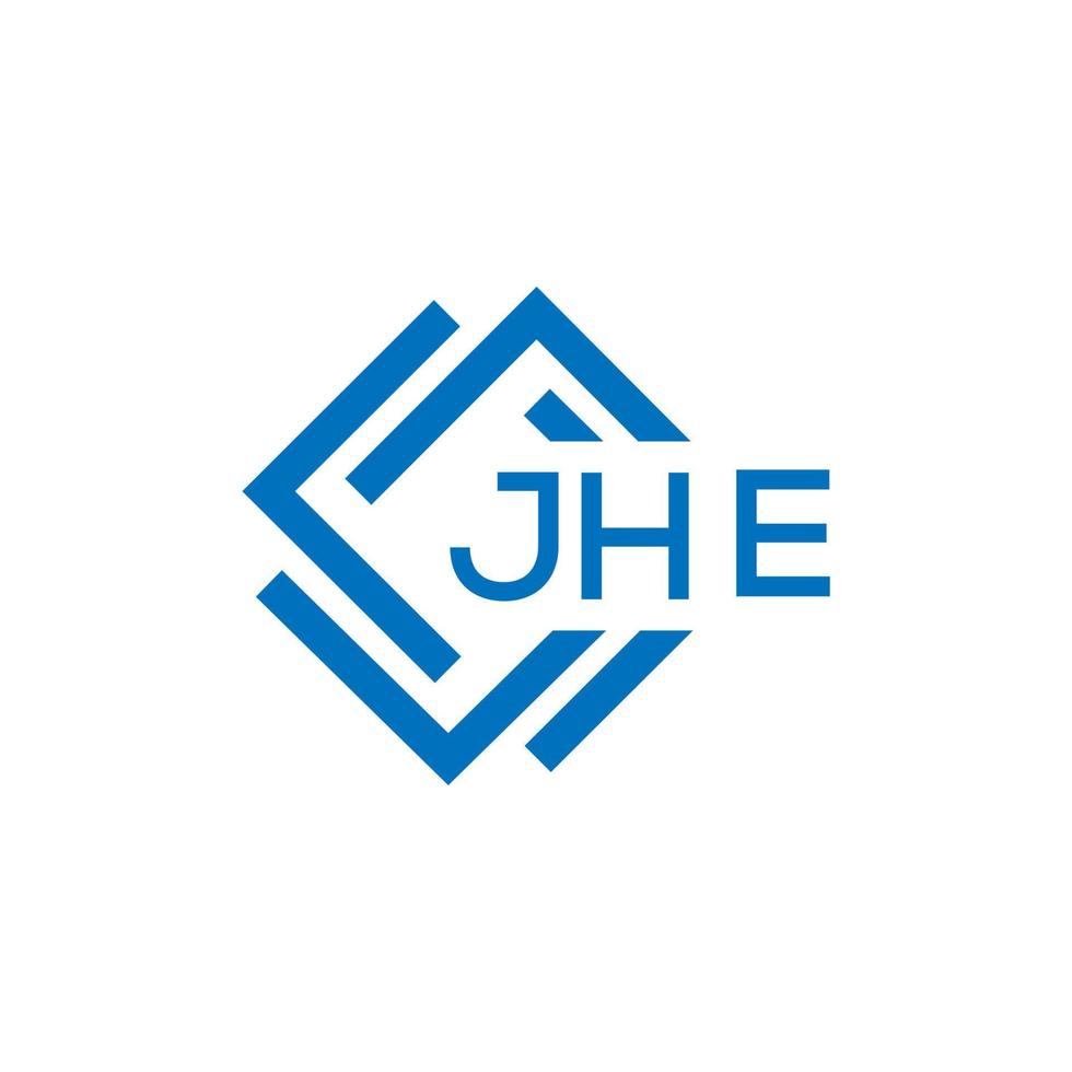 JHE letter logo design on white background. JHE creative circle letter logo concept. JHE letter ...