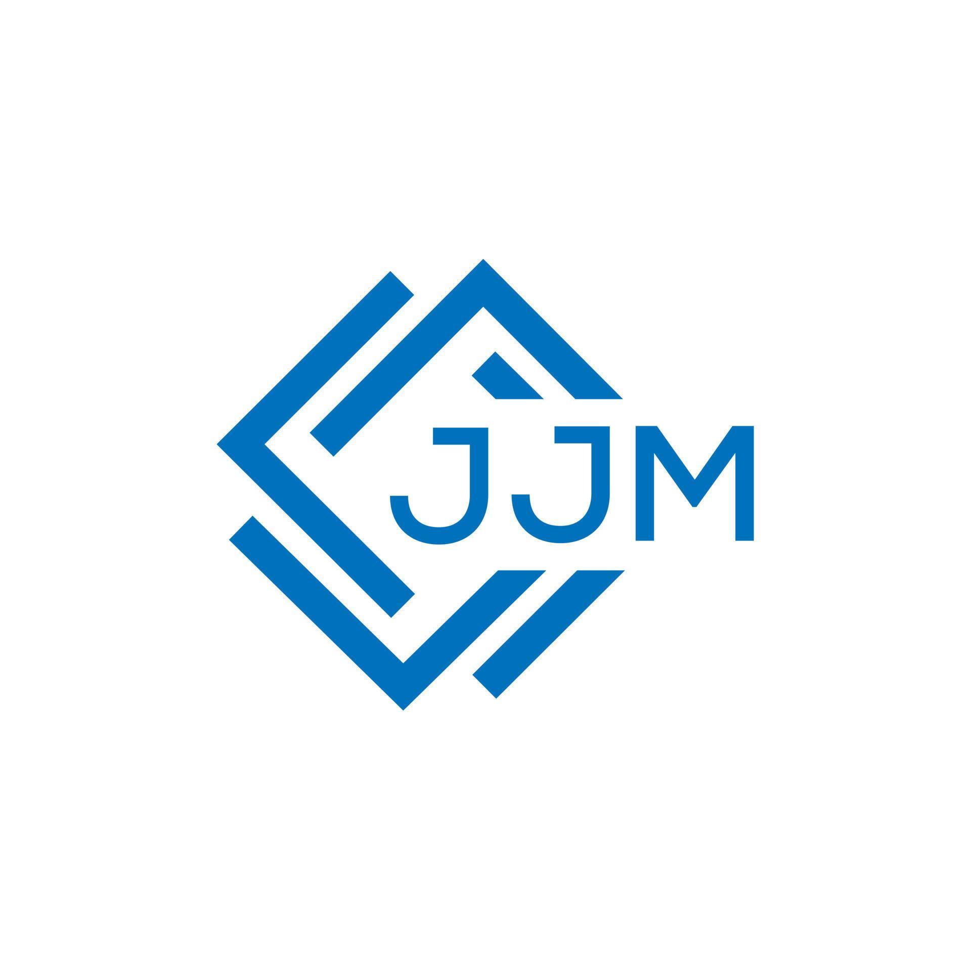 JJM letter logo design on white background. JJM creative circle letter logo concept. JJM letter ...