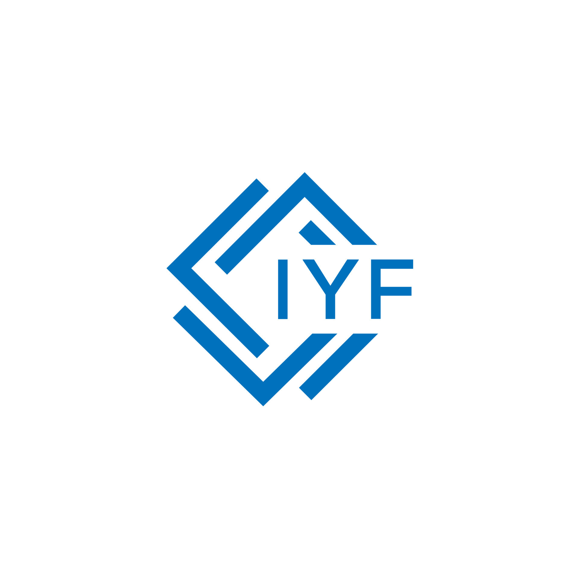 IYF letter logo design on white background. IYF creative circle letter logo concept. IYF letter ...