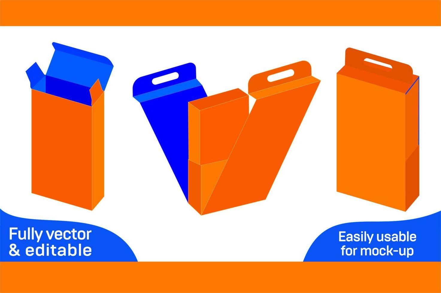 Paper gift box, toy suitcase box die cut template and 3D vector file 3D ... Paper gift box, toy suitcase box die cut template and 3D vector file 3D ...