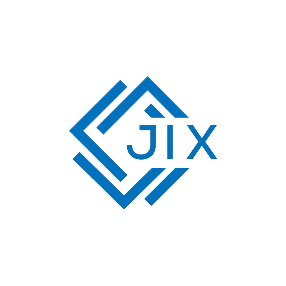JIX letter logo design on white background. JIX creative circle letter logo concept. JIX letter ...