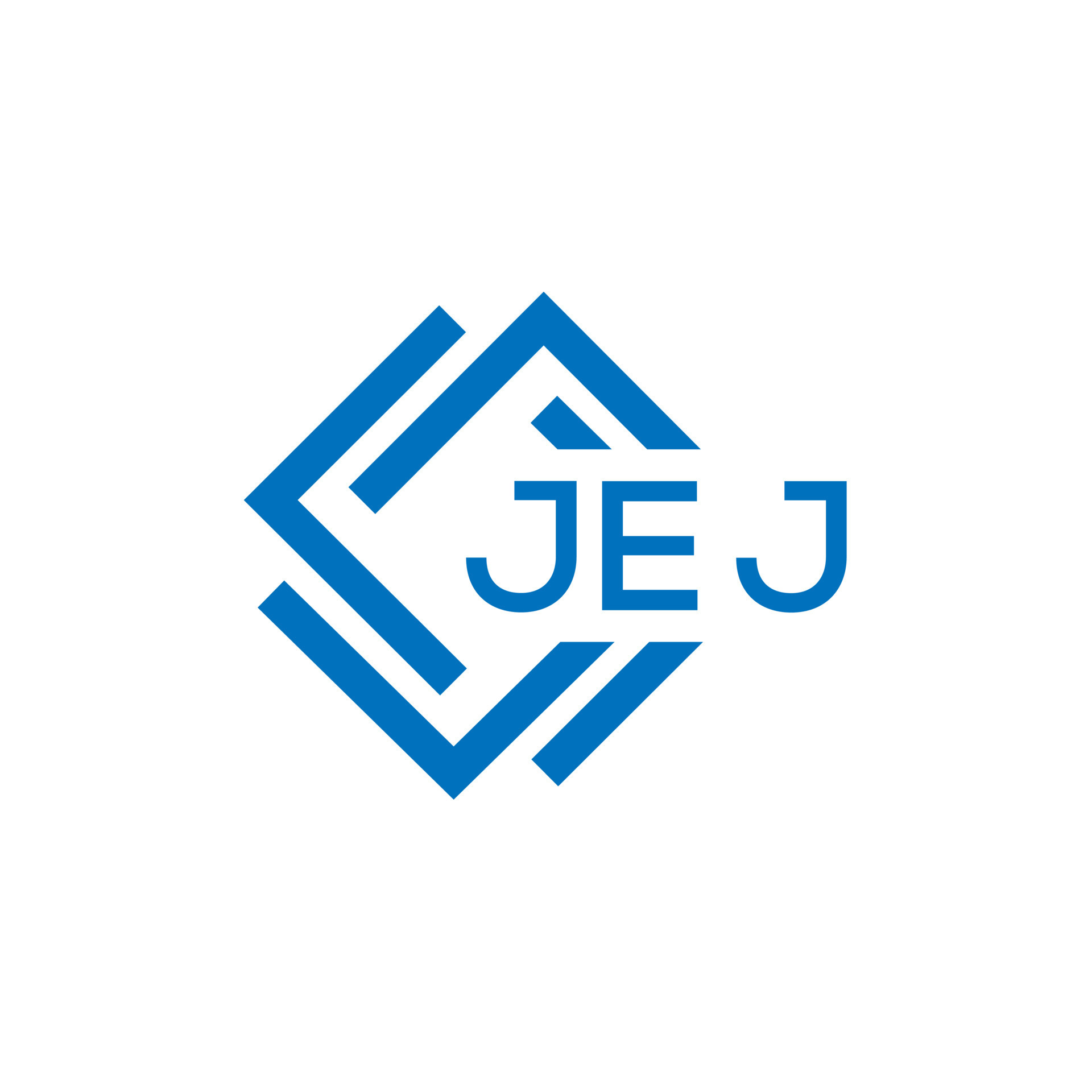 JEJ letter logo design on white background. JEJ creative circle letter ...