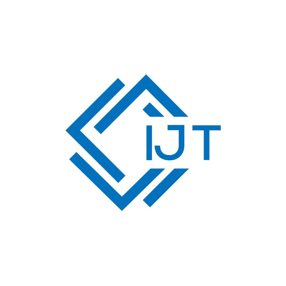 IJT letter logo design on white background. IJT creative circle letter logo concept. IJT letter ...