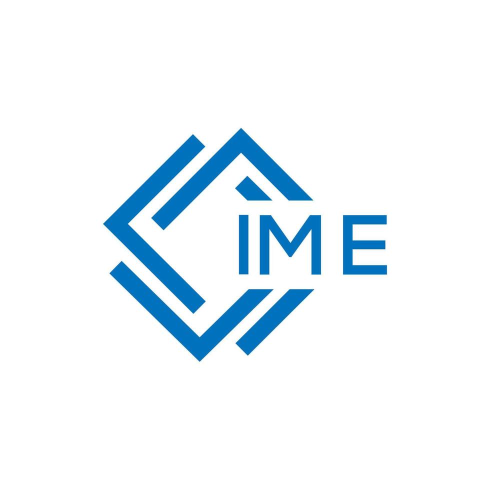 Ime Letter Logo Design On White Background Ime Creative Circle Letter Logo Concept Ime Letter