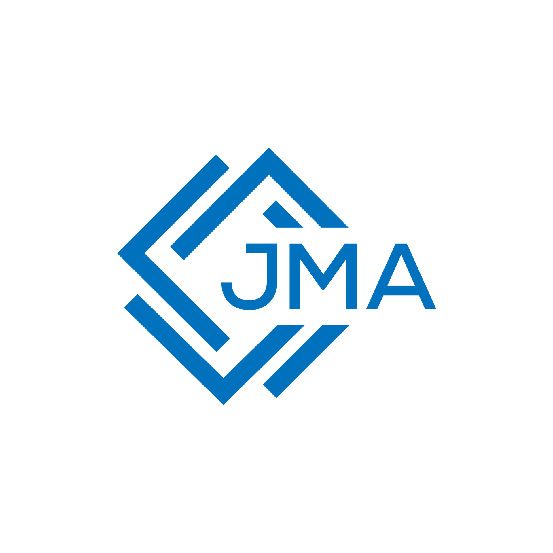 JMA letter logo design on white background. JMA creative circle letter logo concept. JMA letter ...