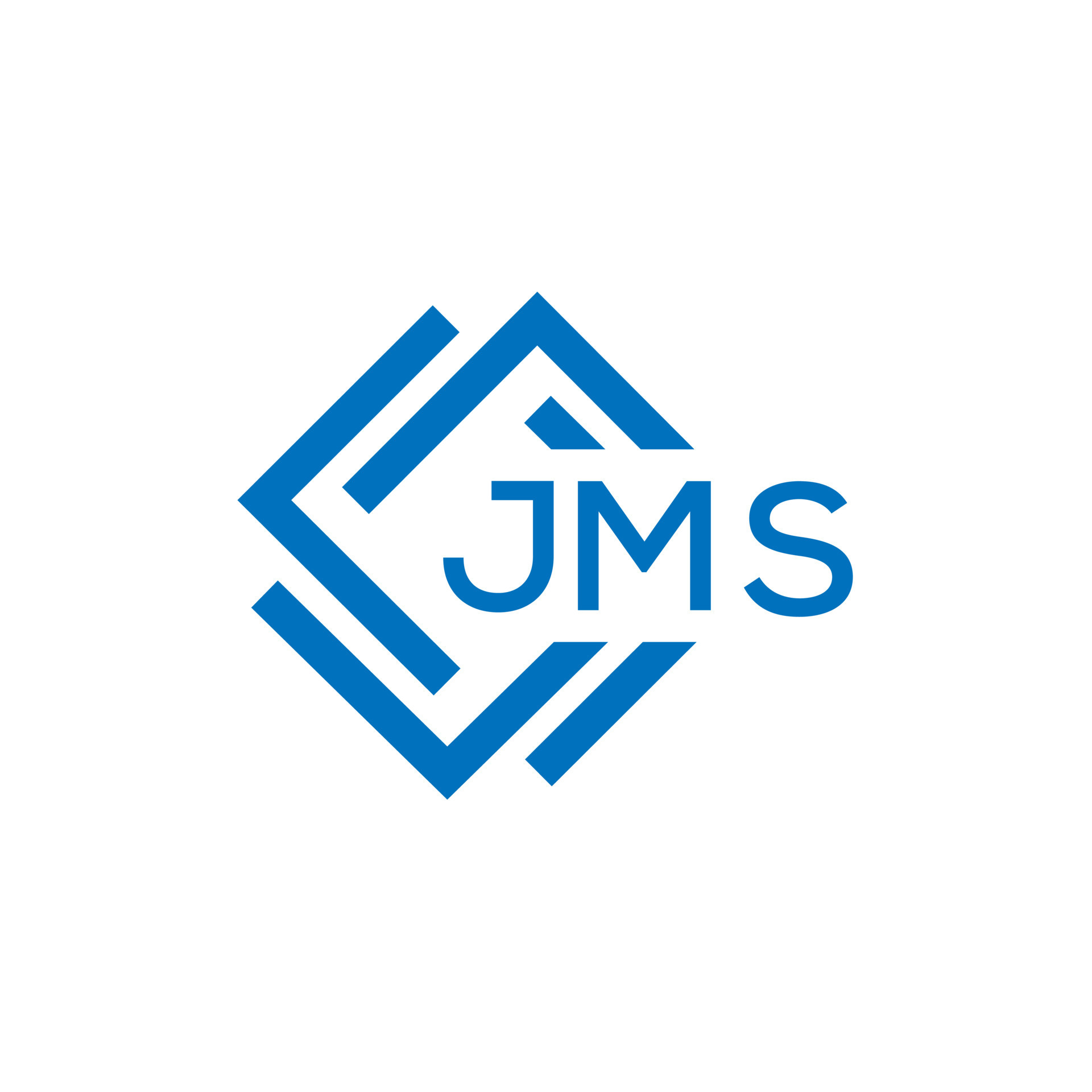 JMS letter logo design on white background. JMS creative circle letter logo concept. JMS letter ...