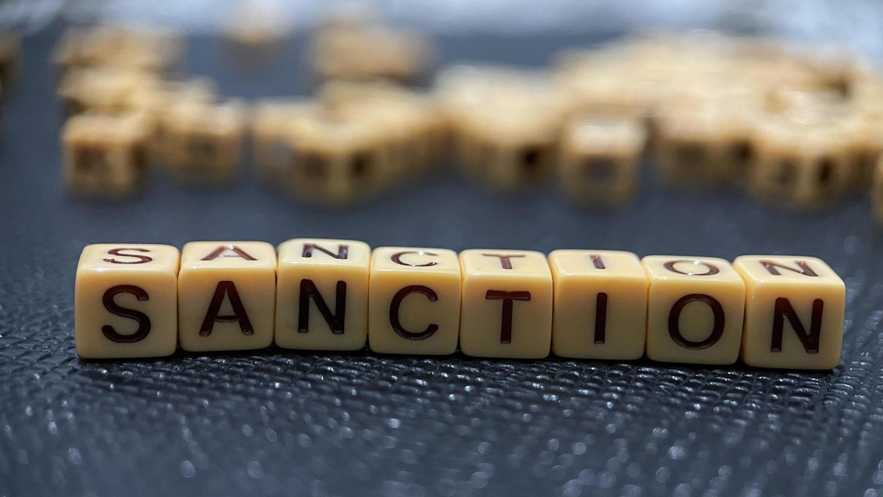 English lettering, the word Sanction 20334105 Stock Photo at Vecteezy English lettering, the word Sanction 20334105 Stock Photo at Vecteezy