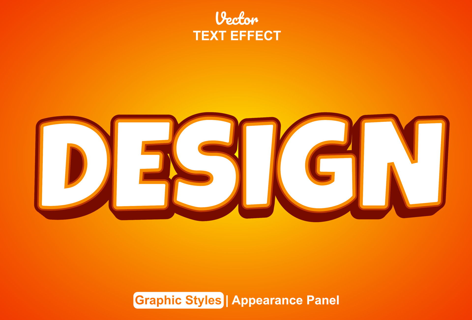 design text effect with graphic style and editable. 20334523 Vector Art ...