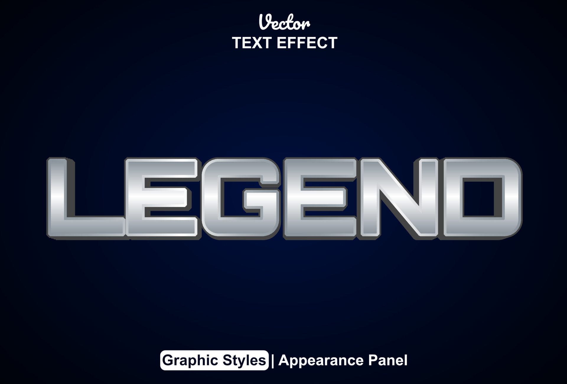 legend text effect with graphic style and editable. 20334608 Vector Art at Vecteezy