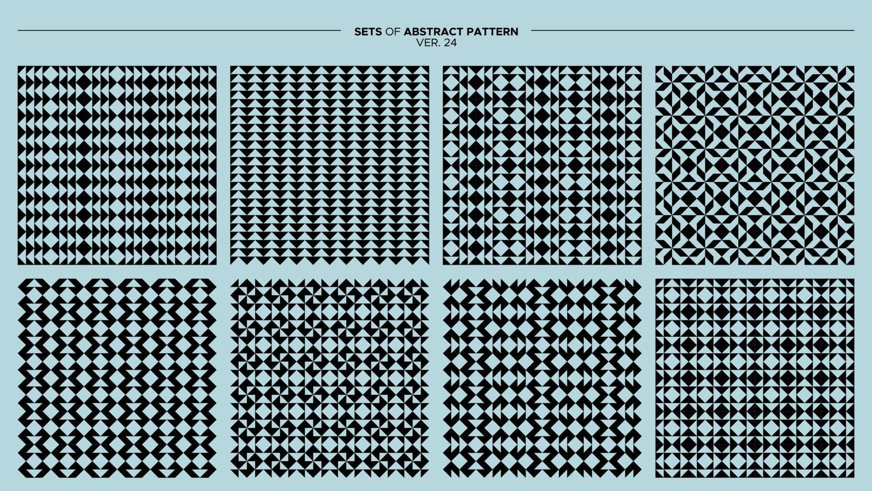 Collection of basic shape abstract seamless pattern. Modern abstract ...
