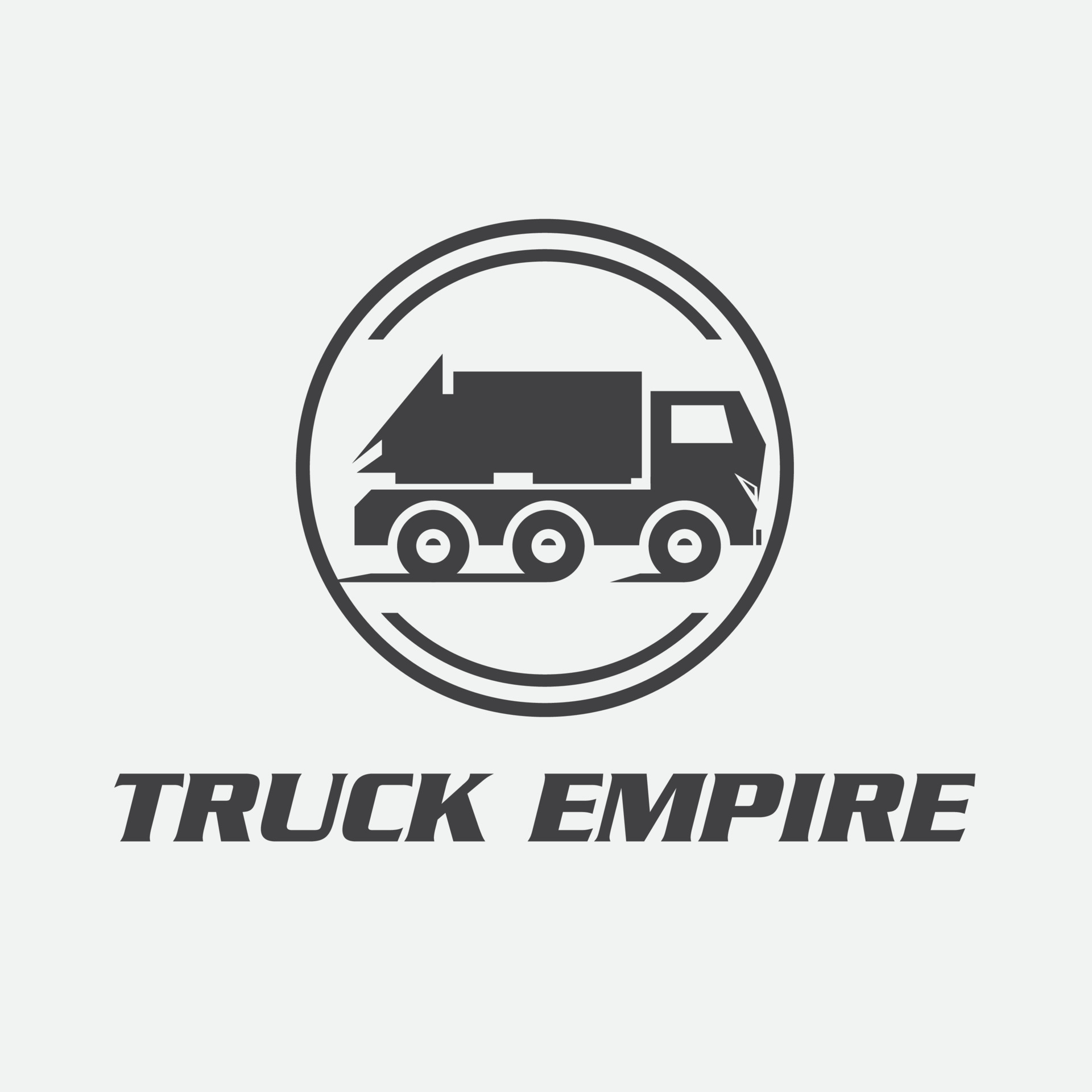 Classic Heavy Truck Logo Emblems And Badges Truck With Trailer And Tip classic-heavy-truck-logo-emblems-and-badges-truck-with-trailer-and-tip