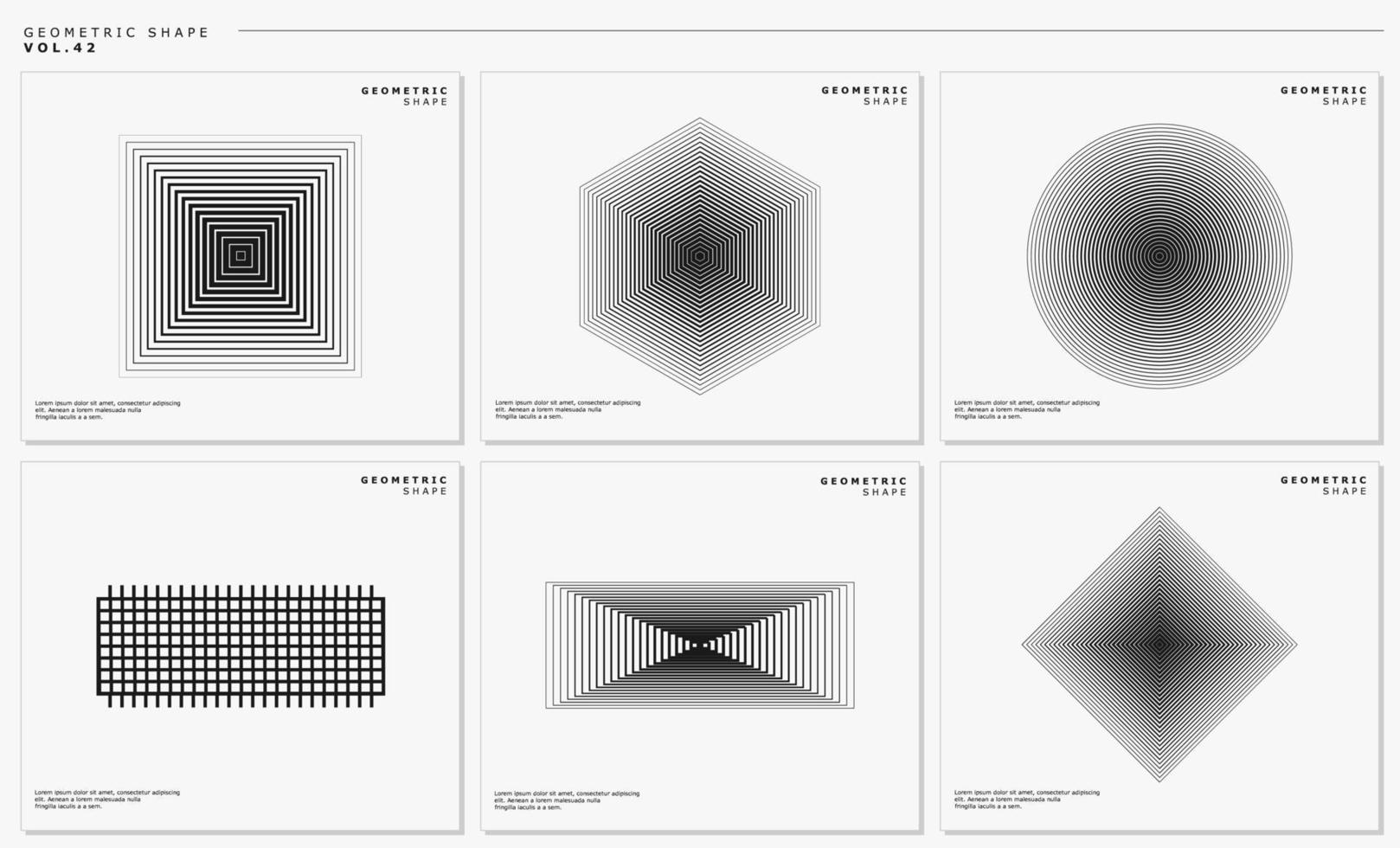 Abstract Blend Line Basic Shape Logo Design Template Modern Line Contour Vector Collection