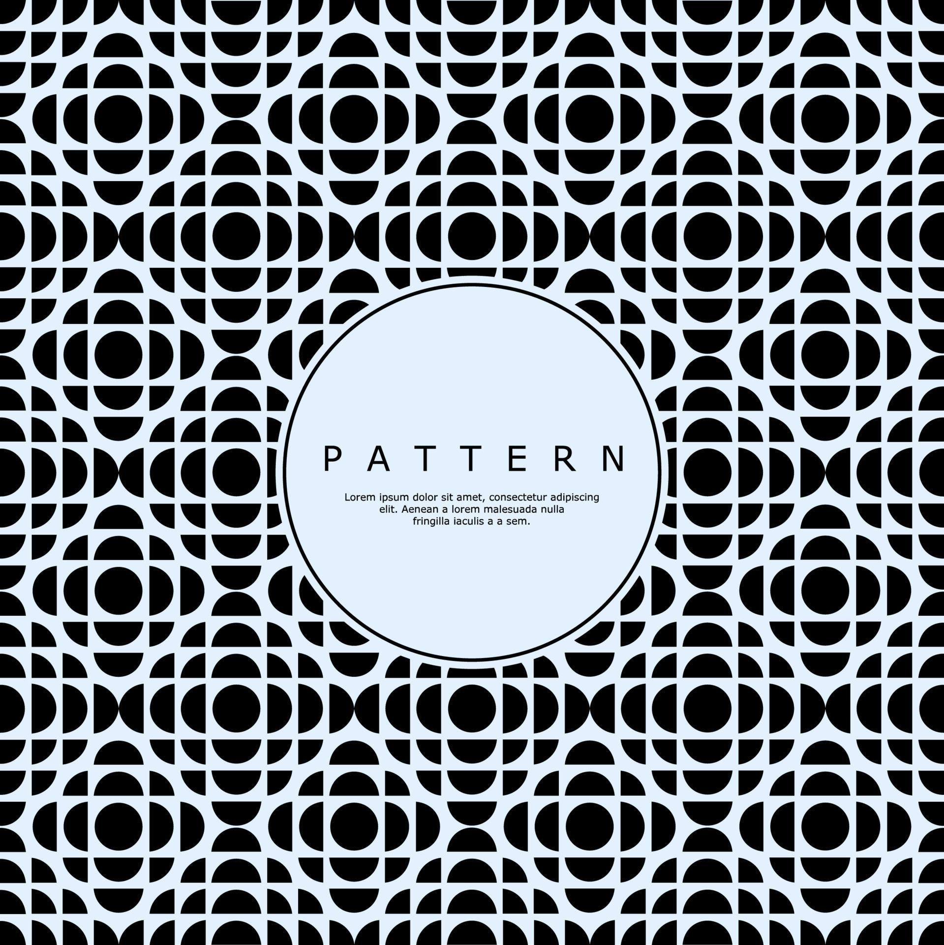 Modern geometric circle flower abstract pattern design. Round shape pattern 20335797 Vector Art ...