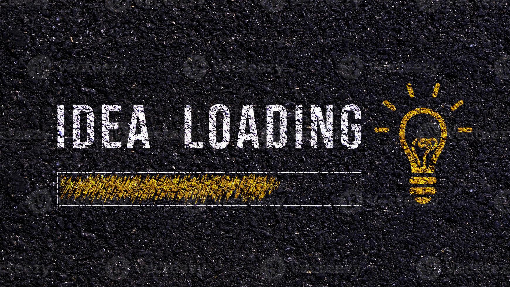 Idea loading concept with hyperspace suitable for business presentation ...