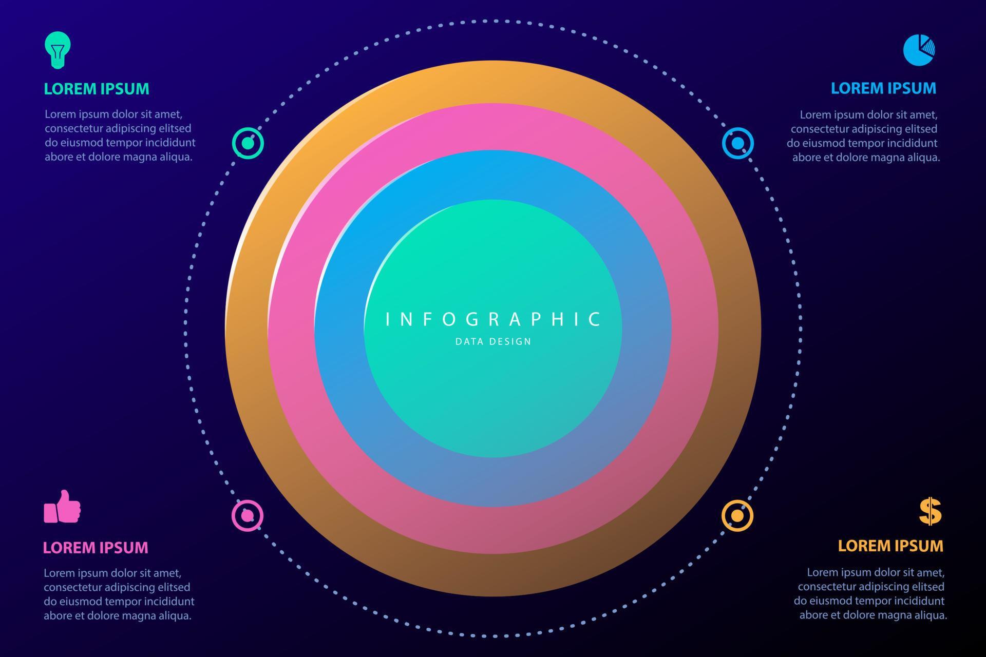 Infographic elements data visualization vector design template ...